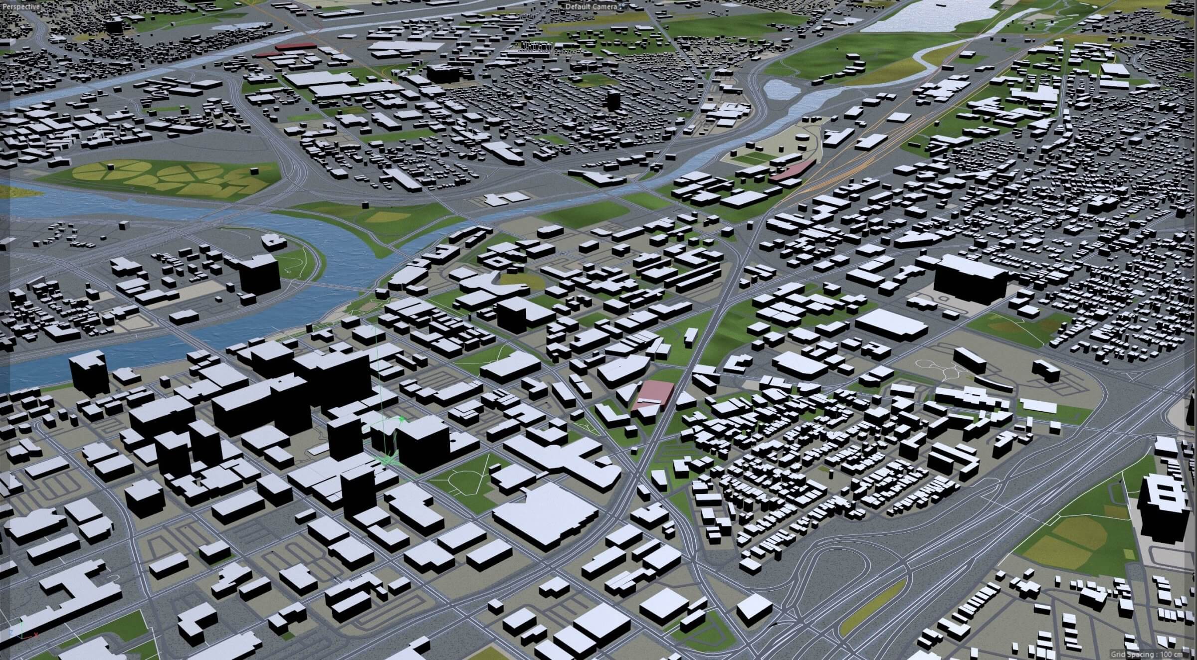 Dayton Ohio 50km - 3D Model by 3dstudio