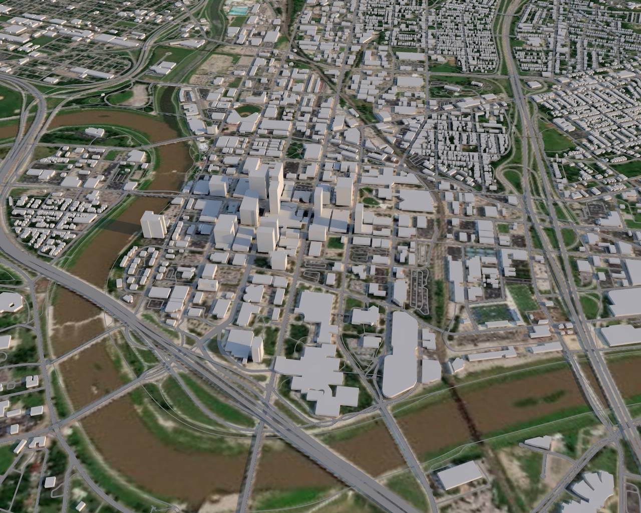 Dayton Ohio - 3D Model by 3dstudio