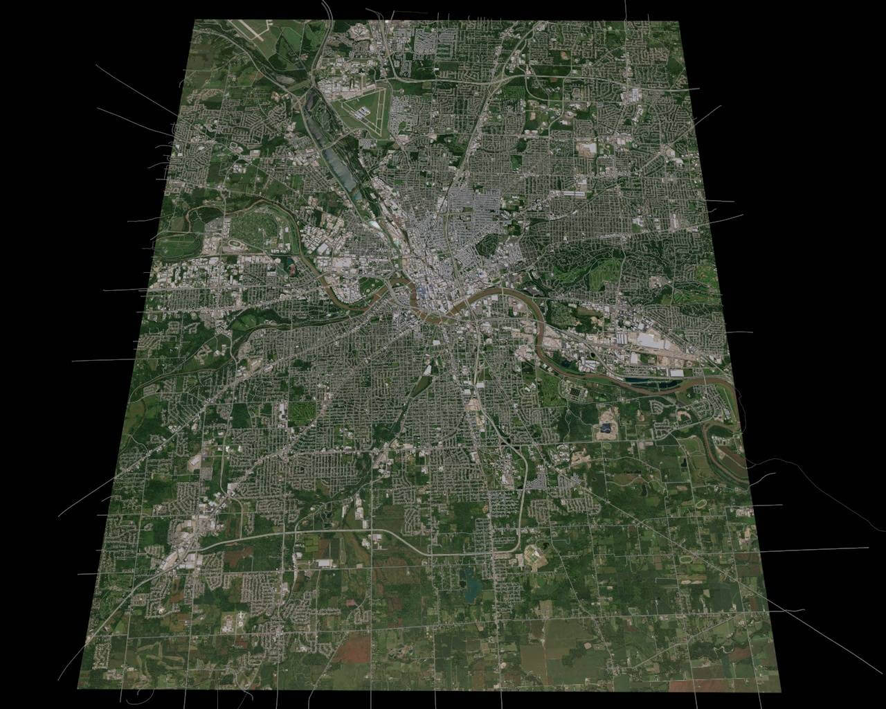 Dayton Ohio - 3D Model by 3dstudio