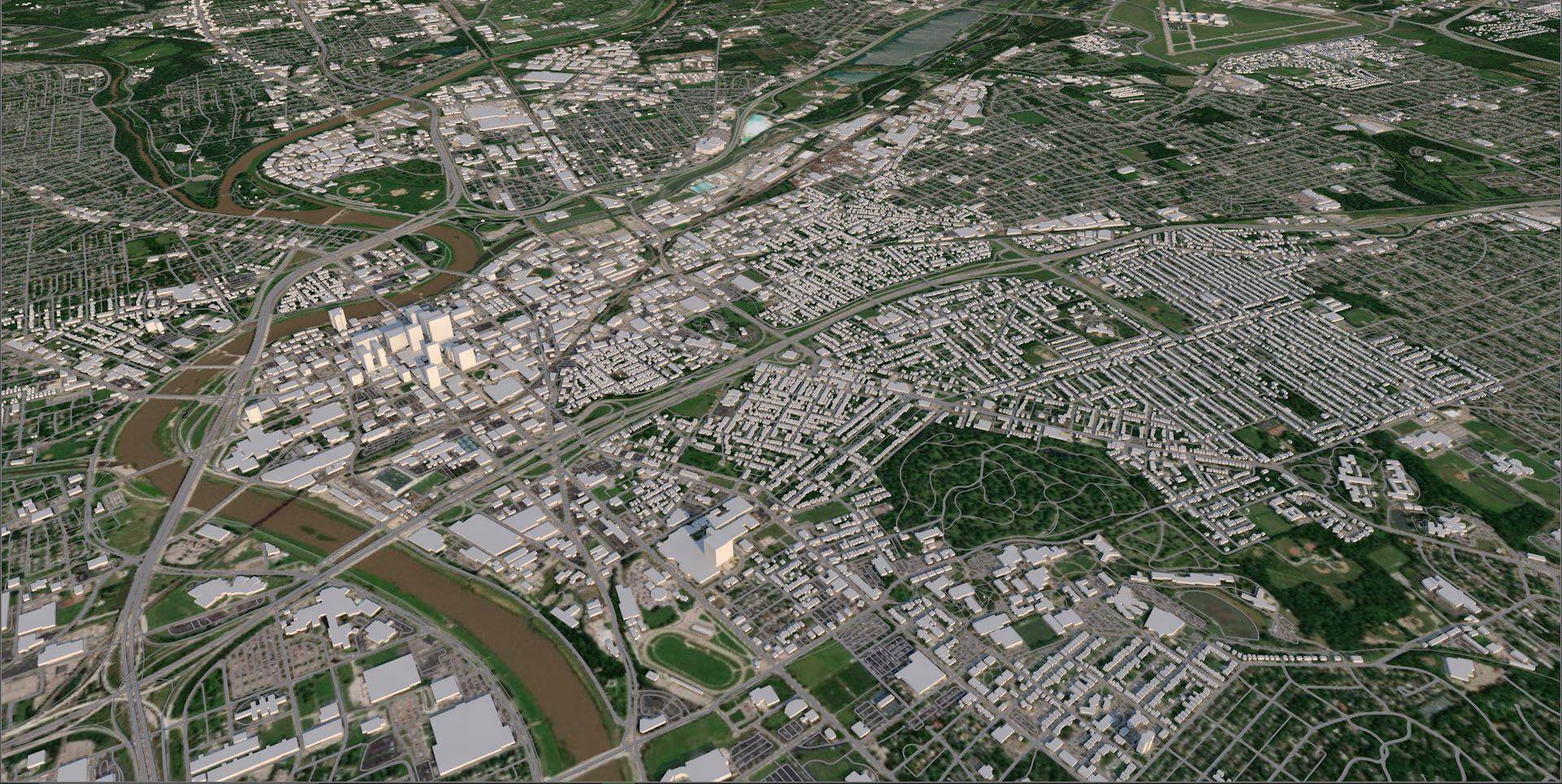 Dayton Ohio - 3D Model by 3dstudio