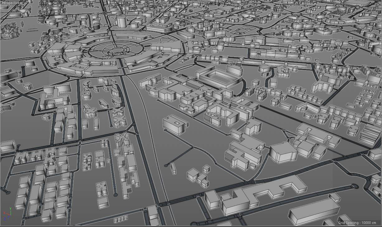 Delhi India - 3D Model by 3dstudio