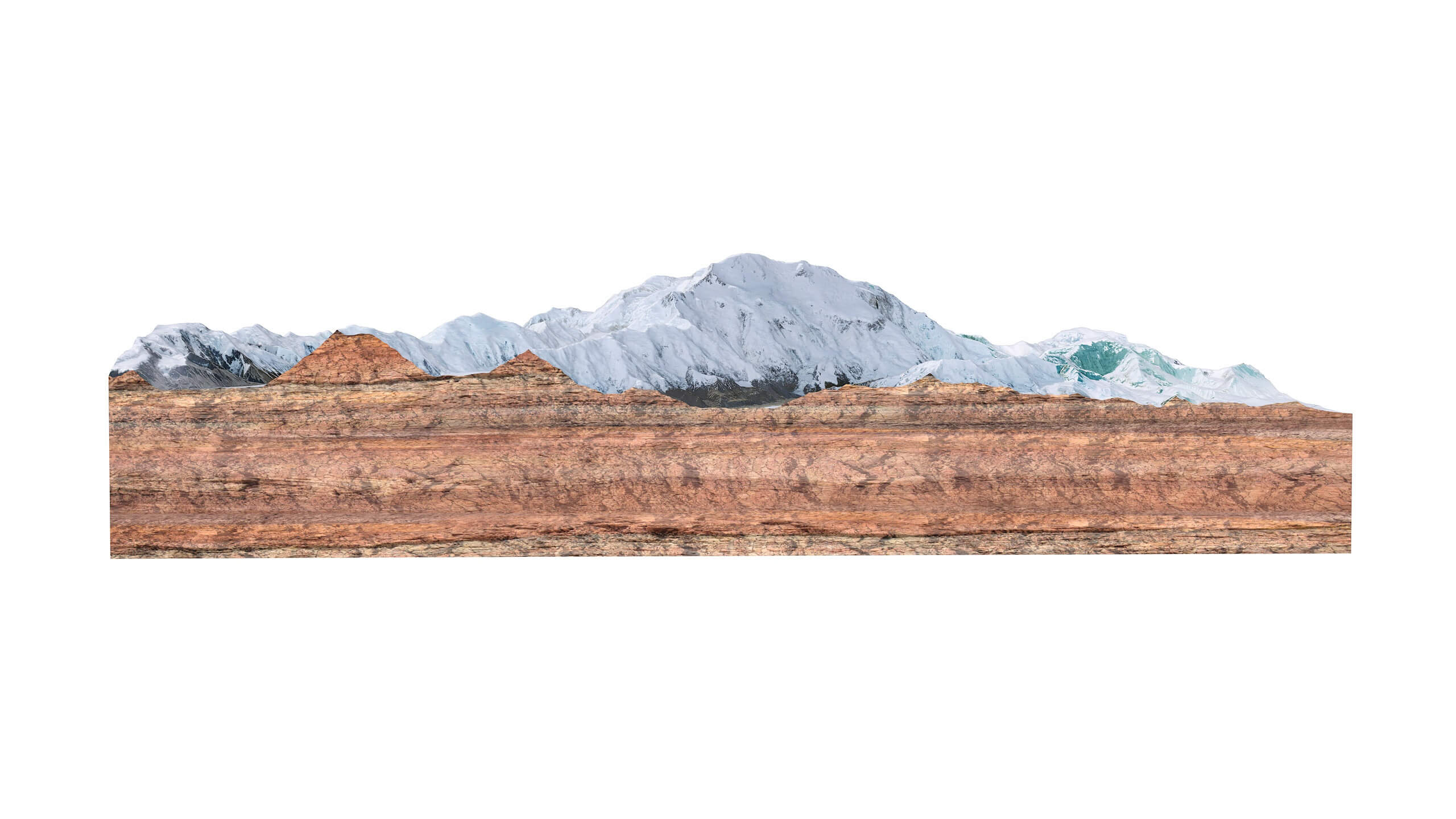 Denali Mountain Alaska USA Terrain 3D Model by 3dstudio