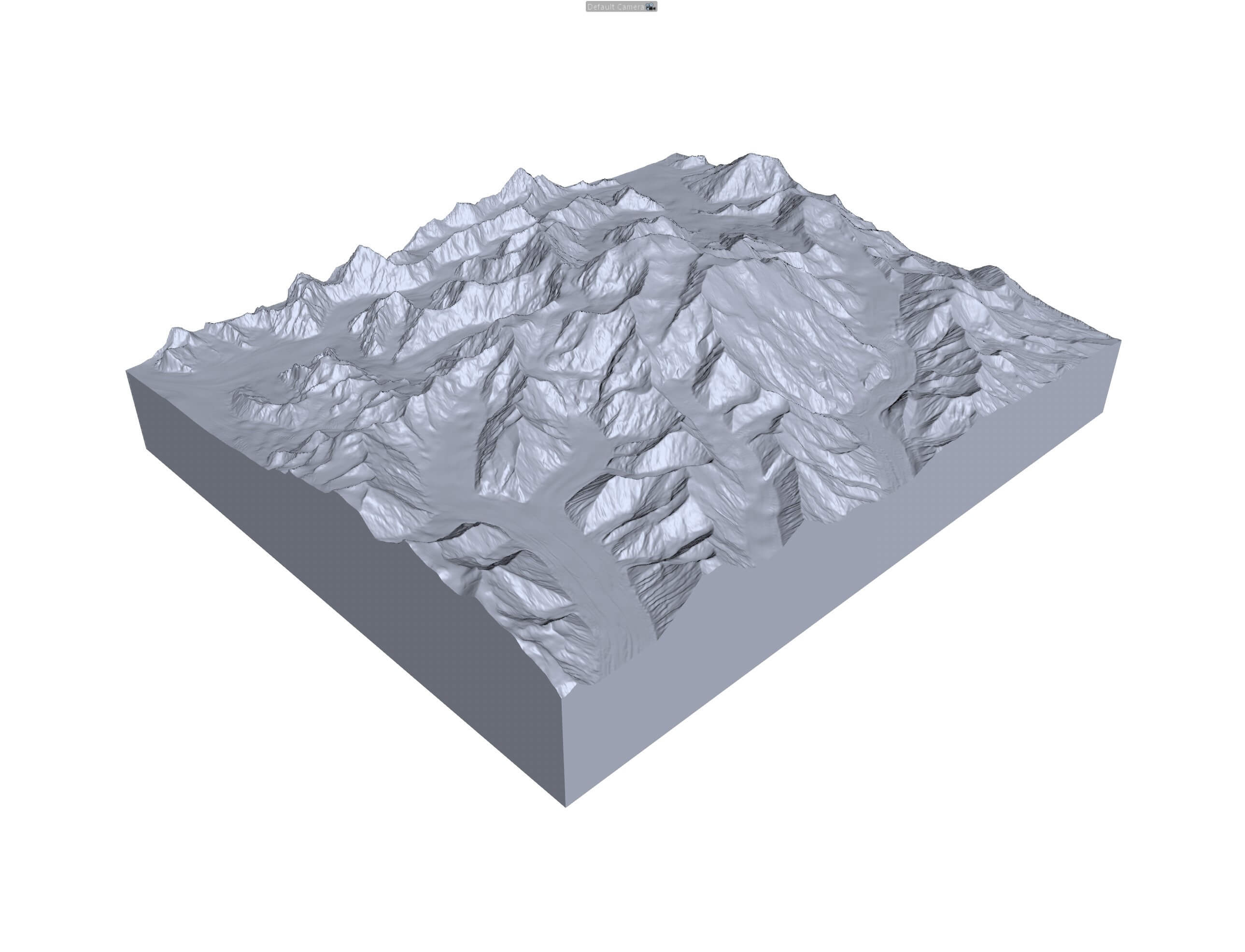 Denali Mountain Alaska USA Terrain 3D Model by 3dstudio