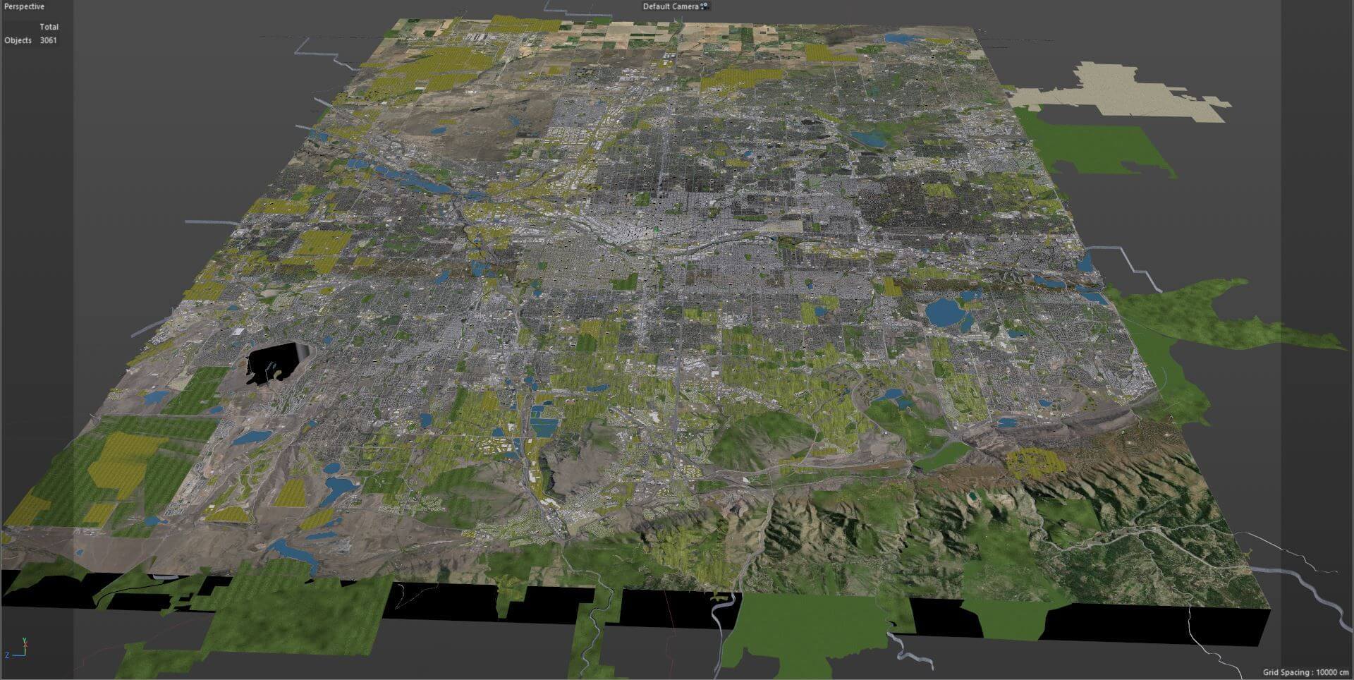 Denver Colorado 70km - 3D Model by 3dstudio