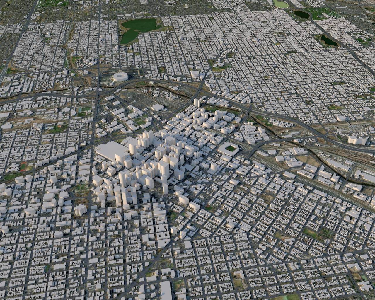 Denver Colorado - 3D Model by 3dstudio