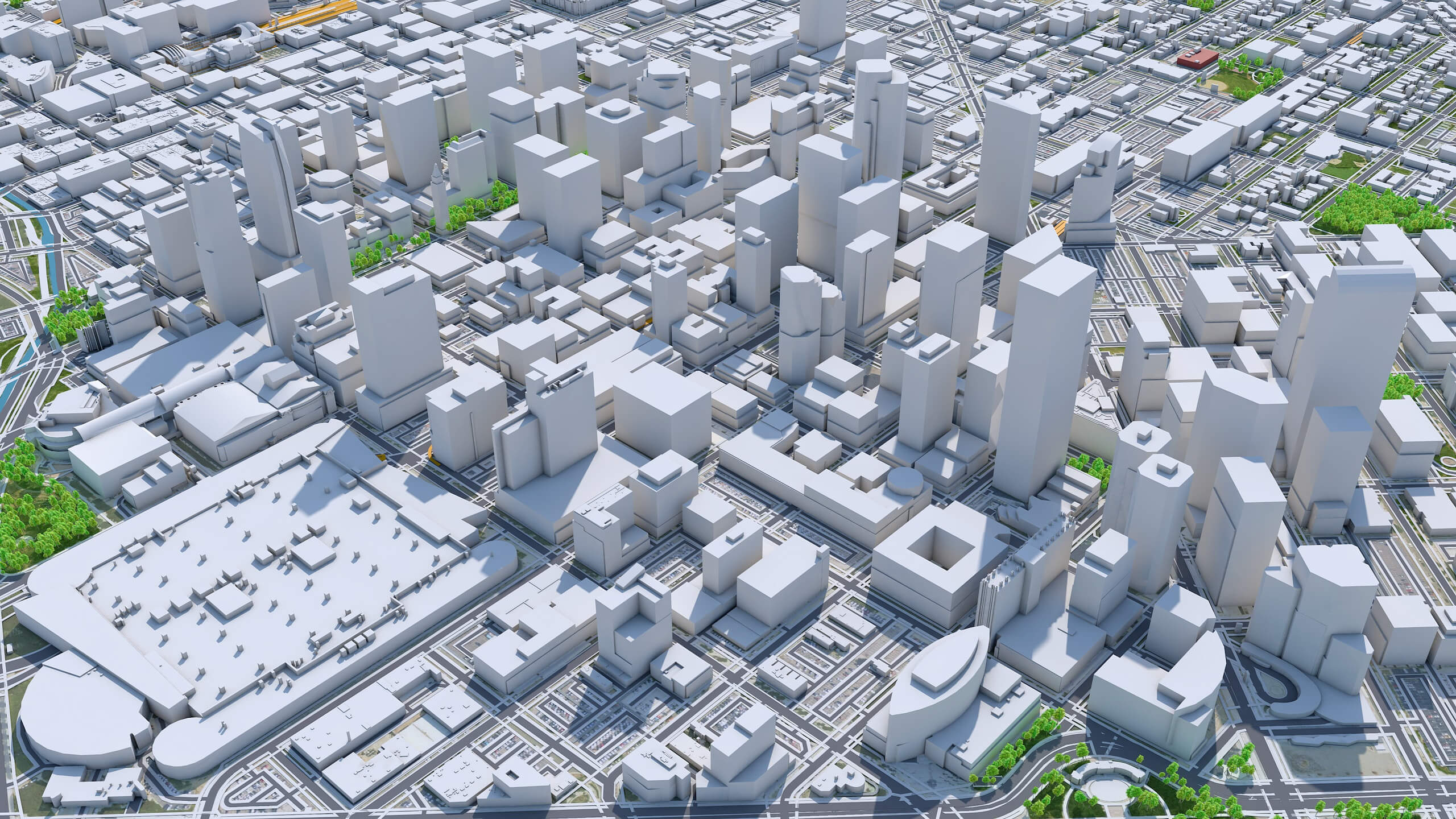 Denver Downtown Colorado USA 6km - 3D Model by 3dstudio