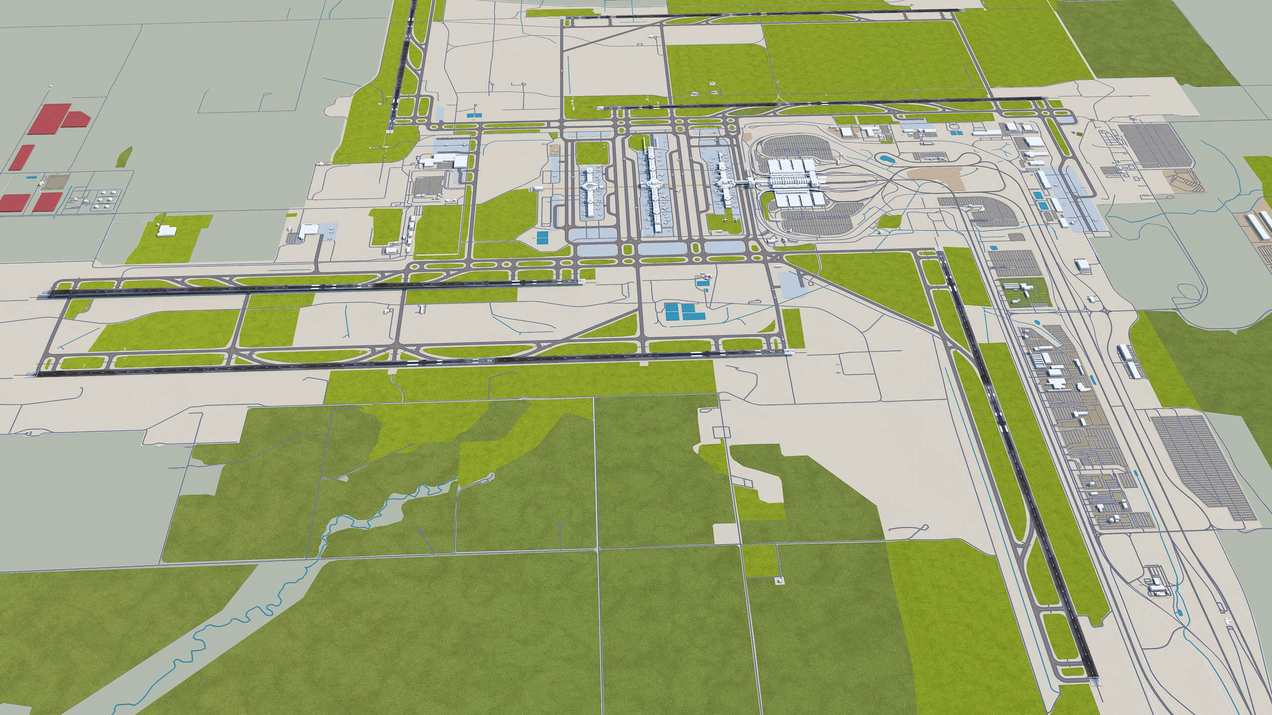Denver International Airport Runway Map