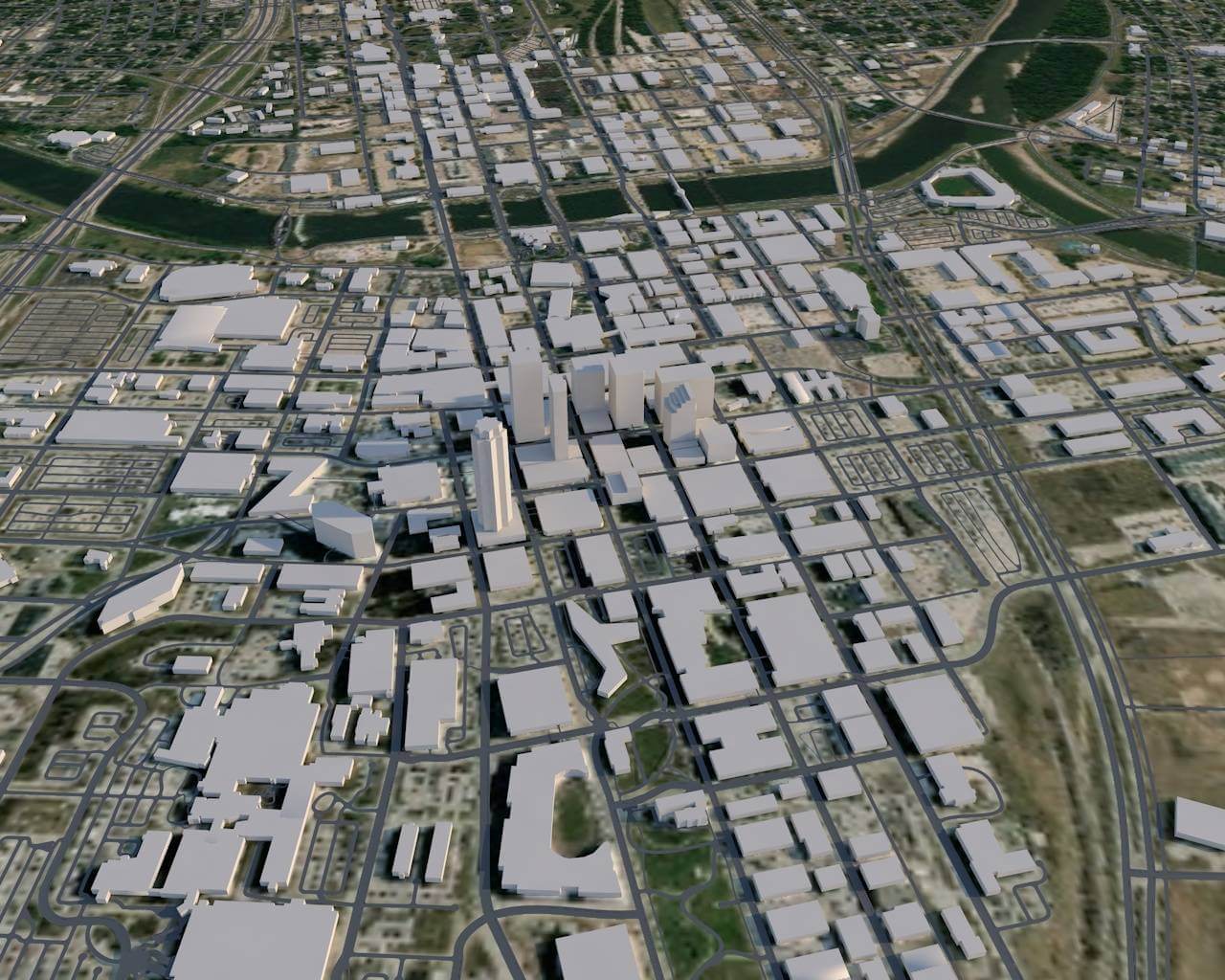 Des Moines Iowa - 3D Model by 3dstudio