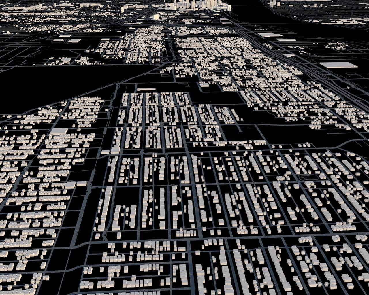 Detroit Michigan - 3D Model by 3dstudio