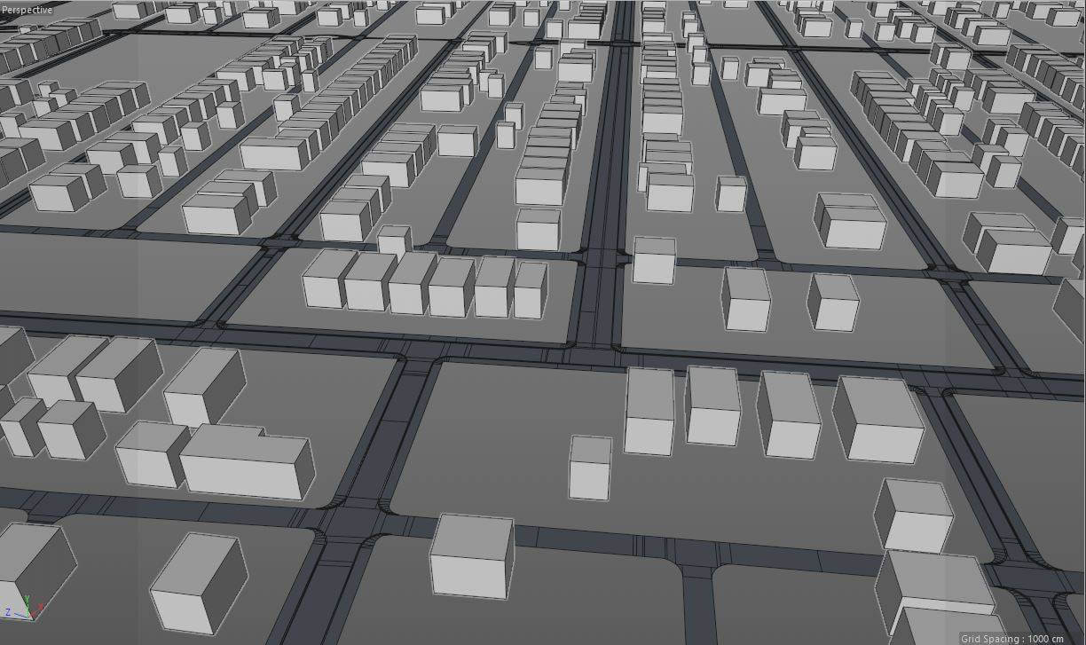 Detroit Michigan - 3D Model by 3dstudio