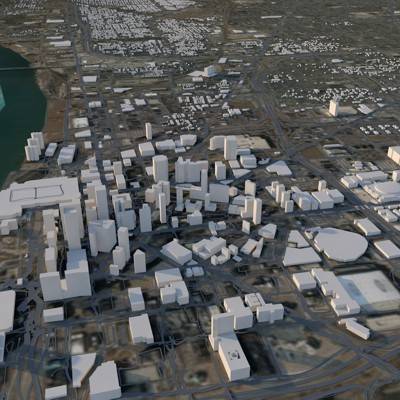 Detroit Michigan - 3D Model by 3dstudio