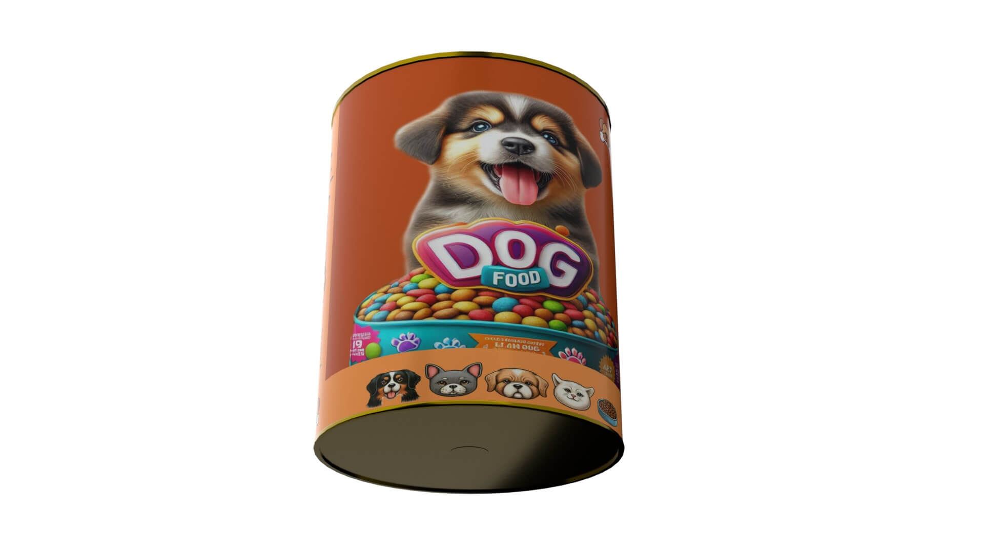 Dog Food Can - 3D Model by 3dstudio