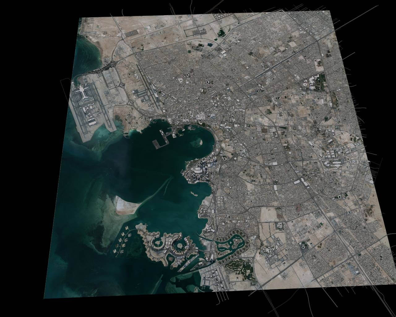 Doha Qatar - 3D Model by 3dstudio