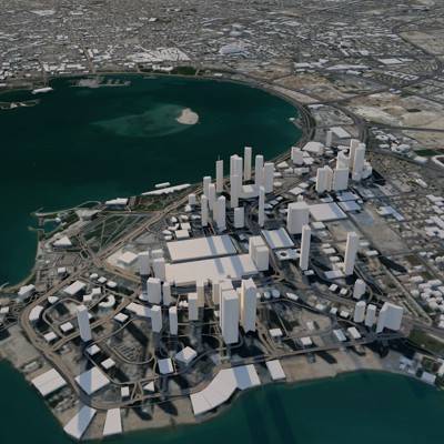 Doha Qatar - 3D Model by 3dstudio