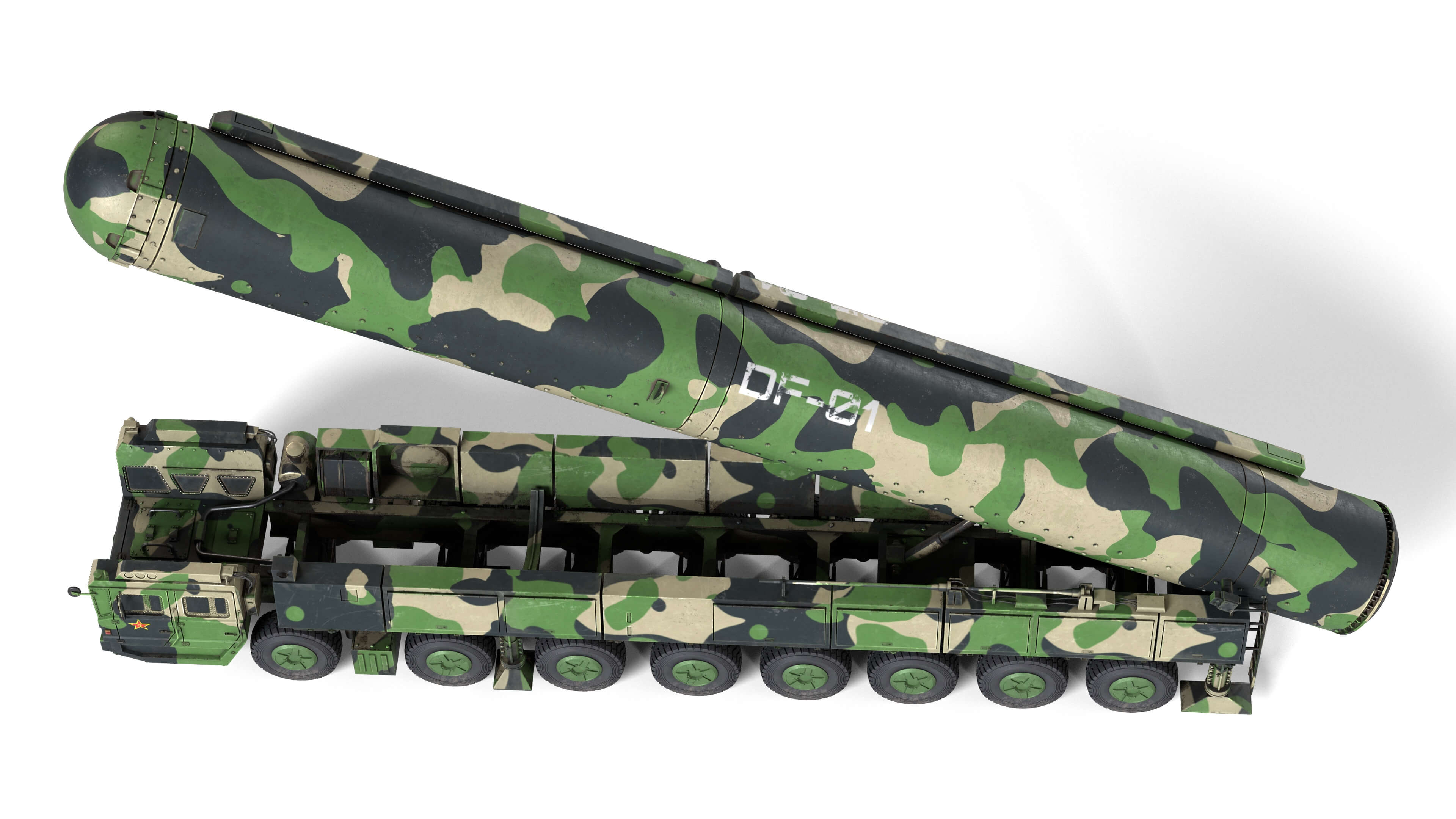 Dongfeng 41 Icbm Ballistic Missile - 3D Model by 3dstudio