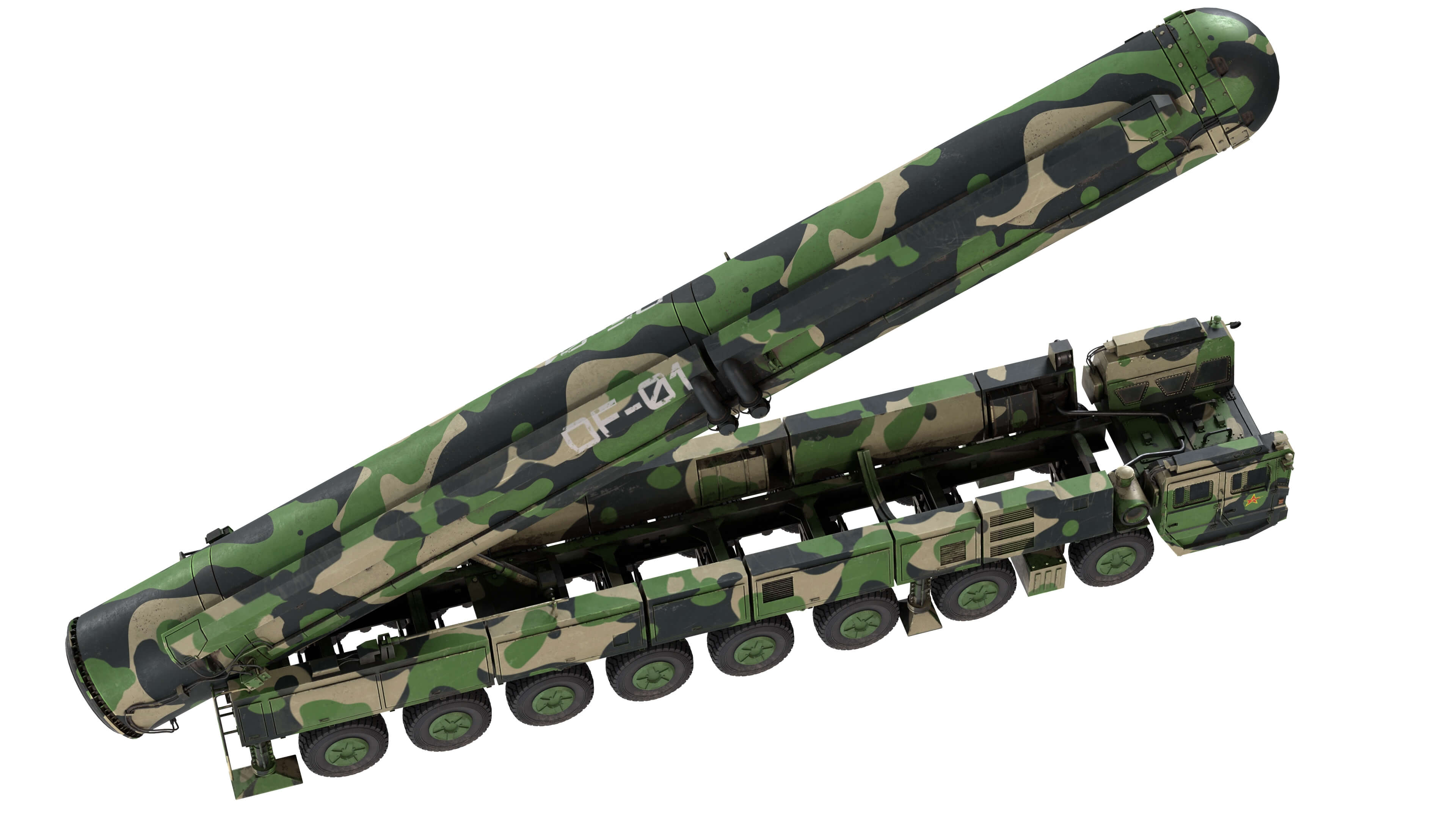 Dongfeng 41 Icbm Ballistic Missile - 3D Model by 3dstudio