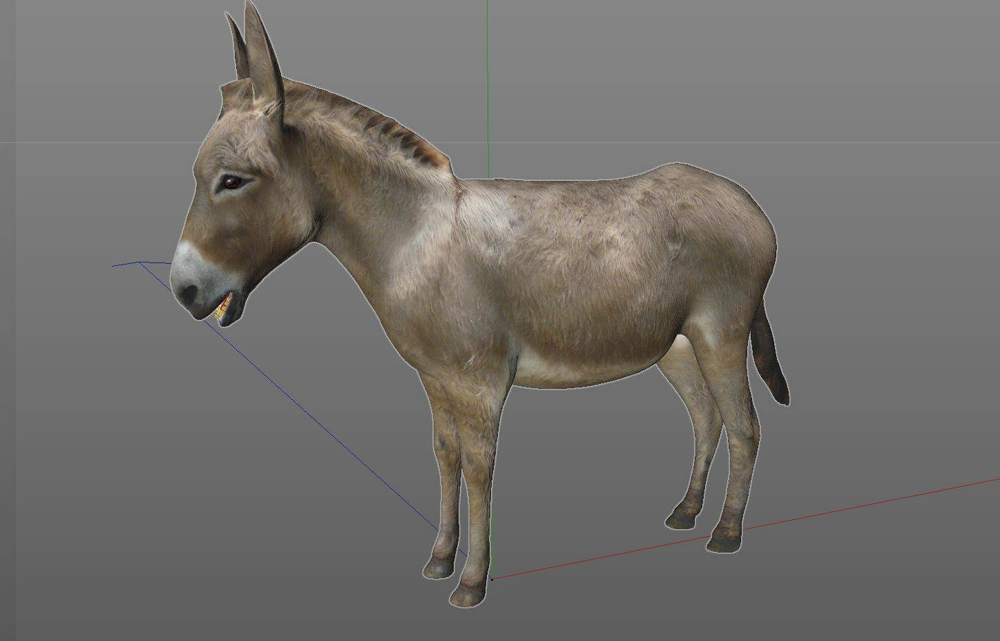 Donkey - 3D Model by 3dstudio