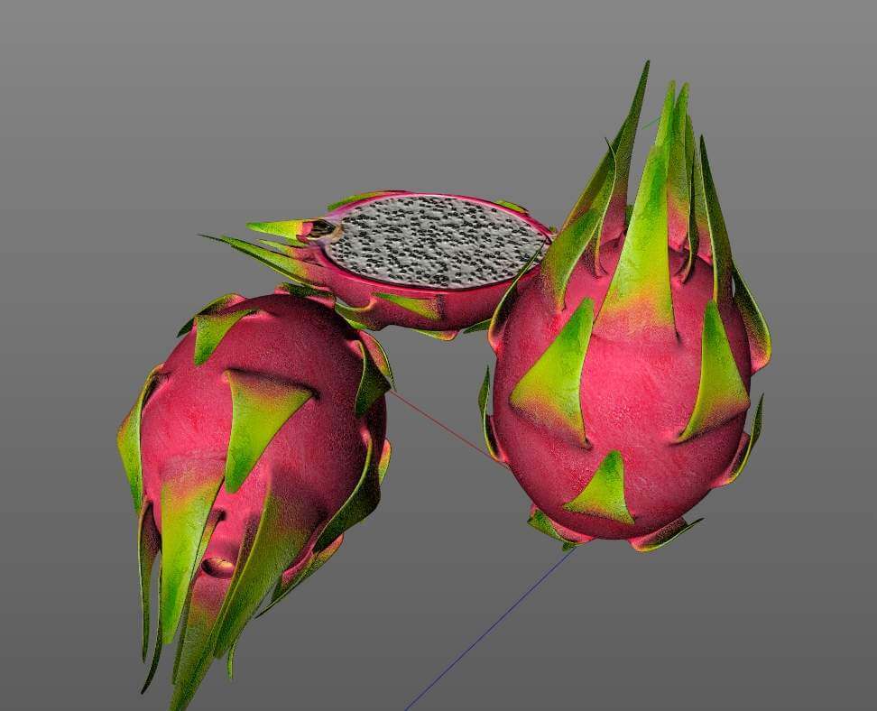Dragon Fruit - 3D Model by 3dstudio