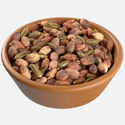 Dried Cardamom Fruit Bowl - 3D Model by 3dstudio