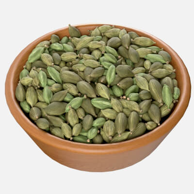 Dried Green Cardamom Bowl - 3D Model by 3dstudio