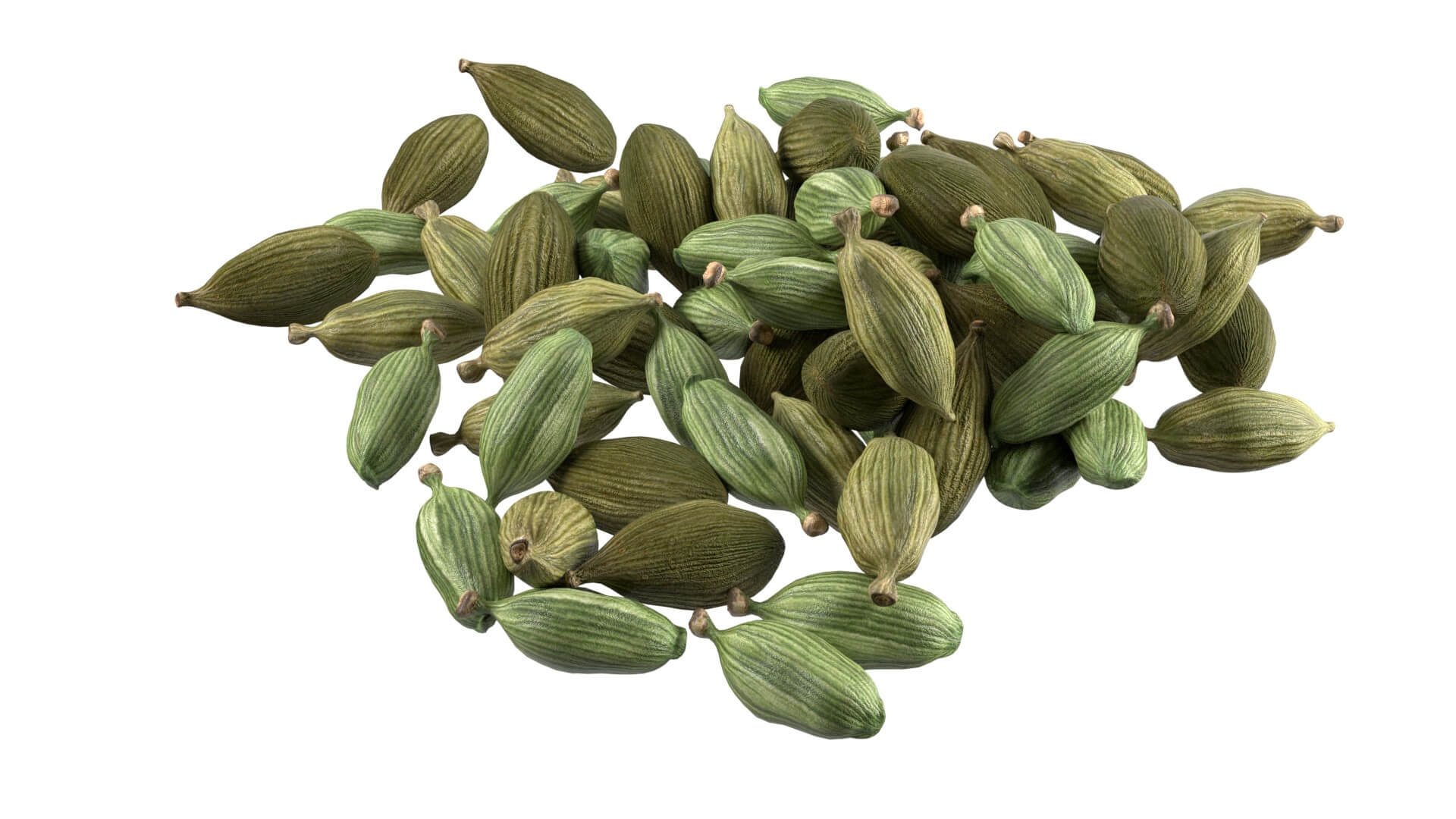 Dried Green Cardamom Pile - 3D Model by 3dstudio