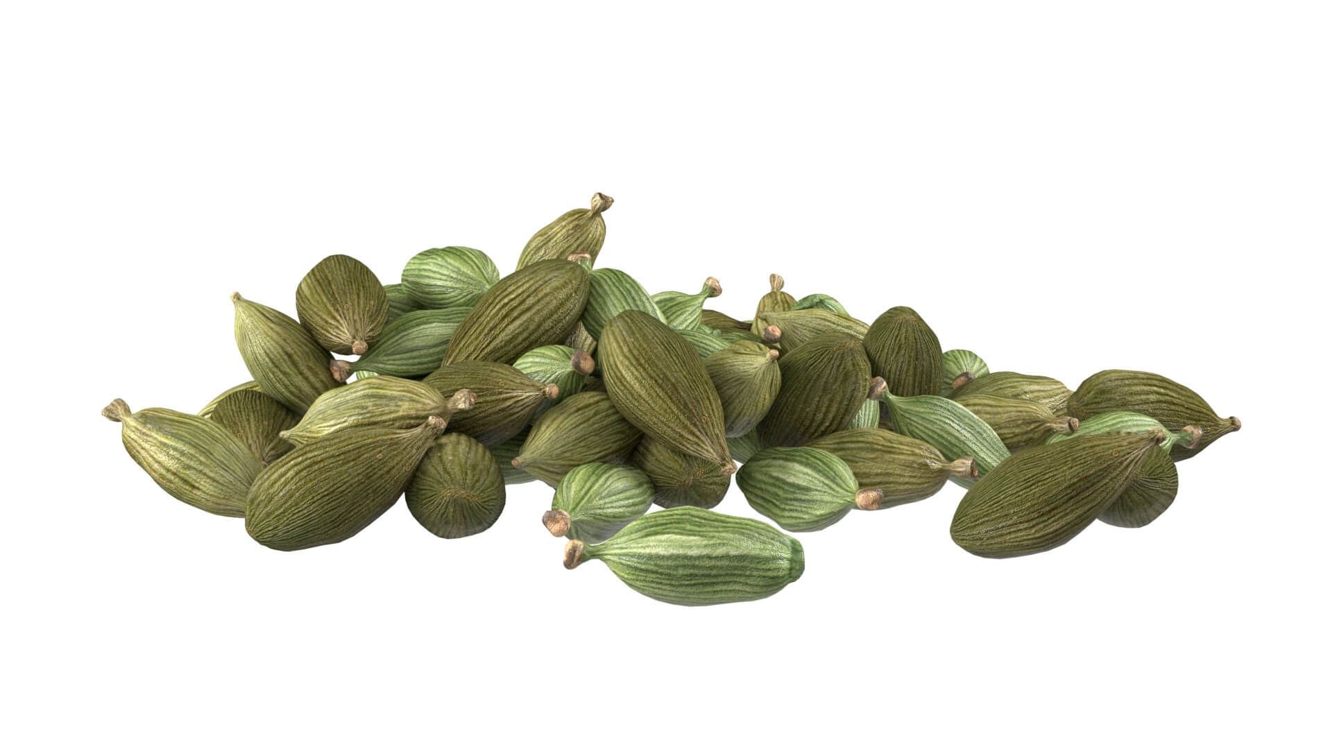 Dried Green Cardamom Pile - 3D Model by 3dstudio