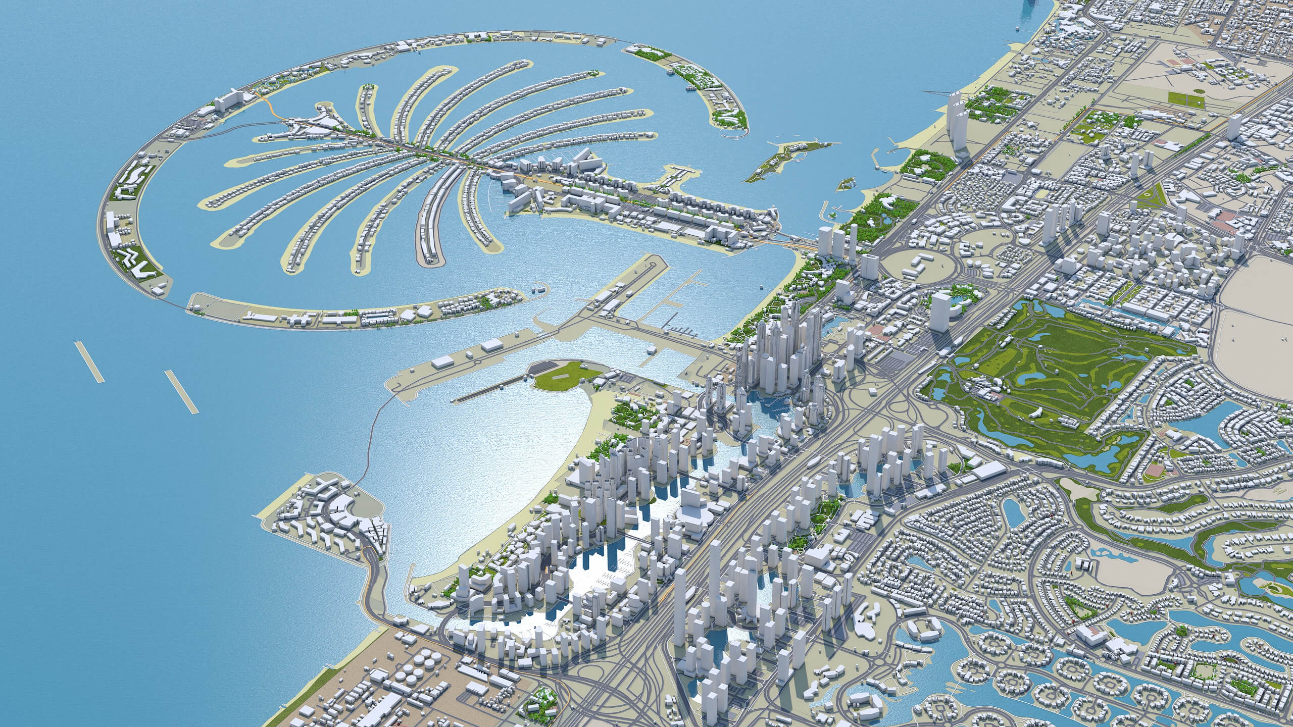 Dubai UAE 80km - 3D Model by 3dstudio