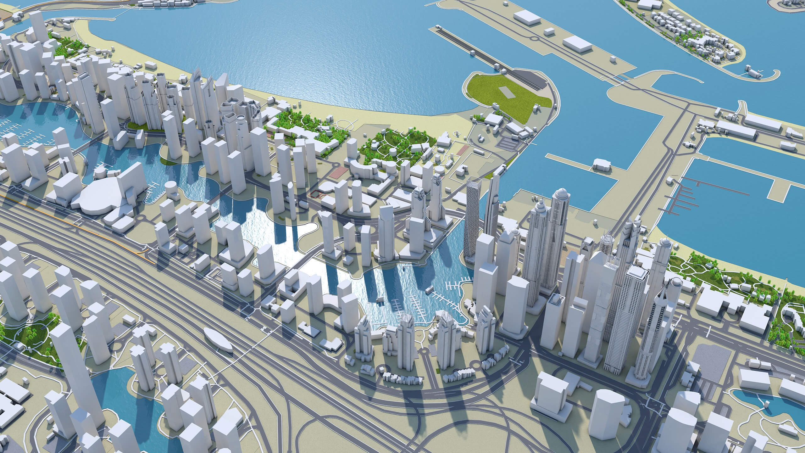 Dubai UAE 80km - 3D Model by 3dstudio