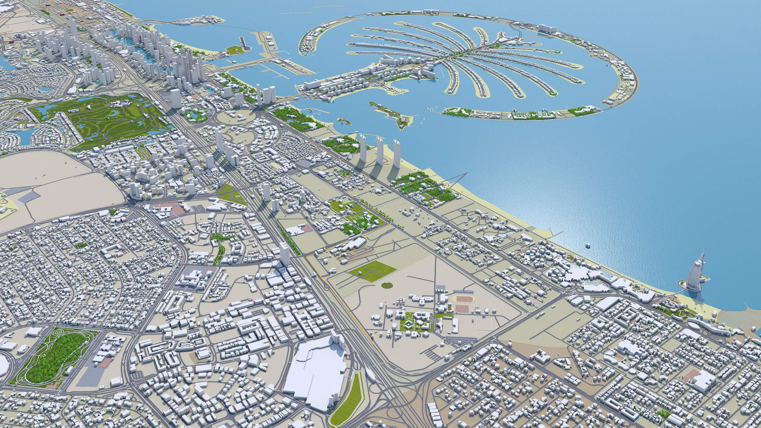Dubai UAE 80km - 3D Model by 3dstudio