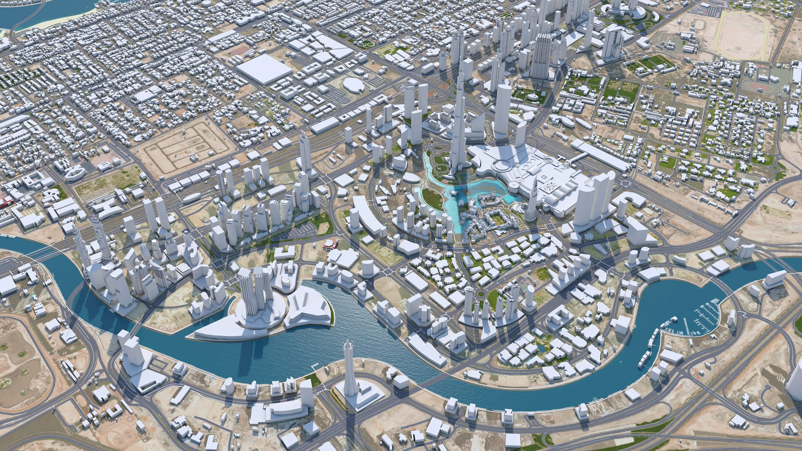 Dubai UAE 80km - 3D Model by 3dstudio