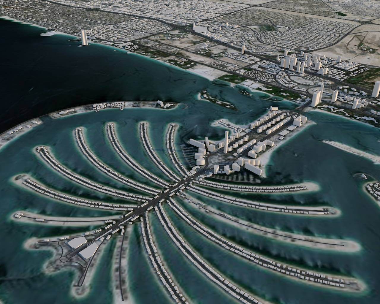 Dubai UAE - 3D Model by 3dstudio