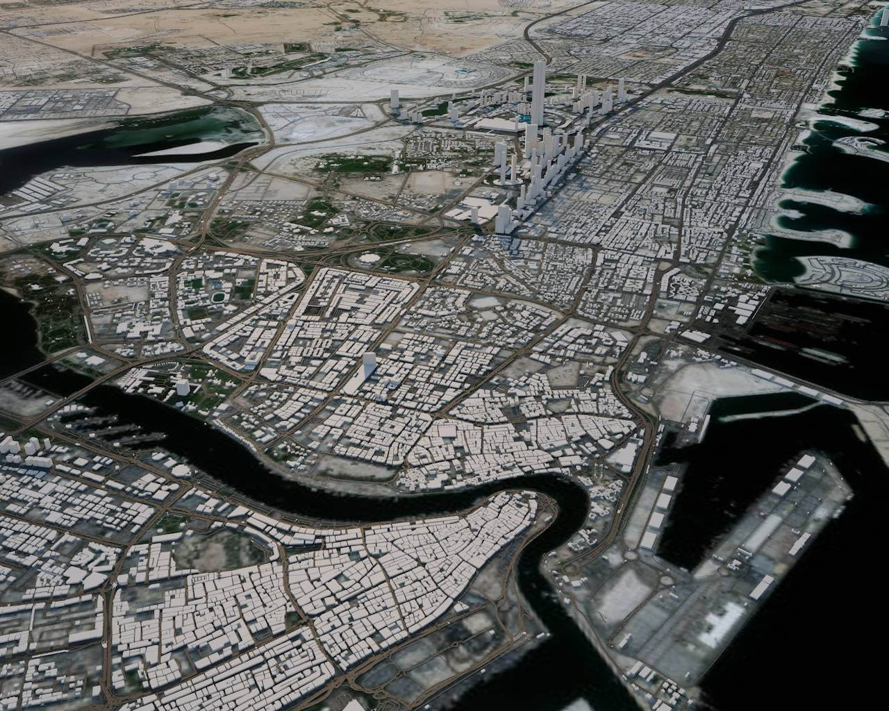 Dubai UAE - 3D Model by 3dstudio