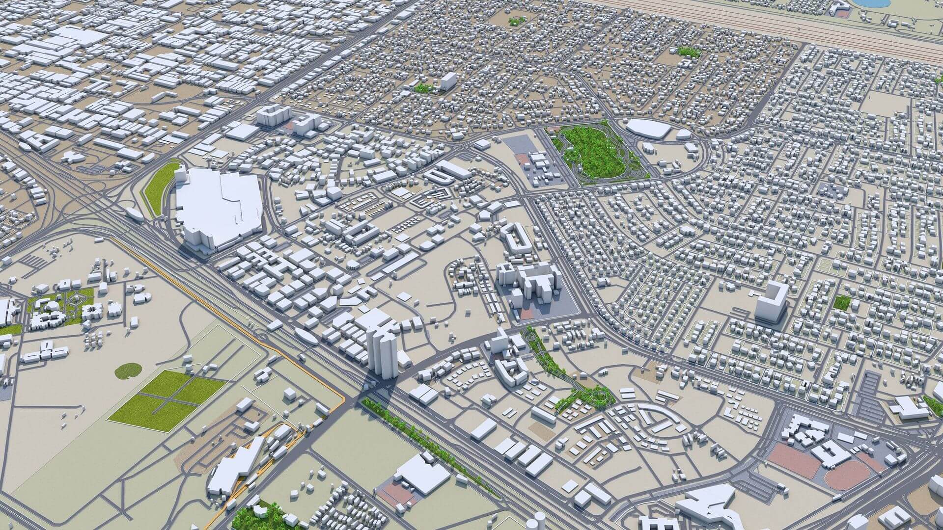 Dubai, United Arab Emirates 80km V2 - 3D Model by 3dstudio