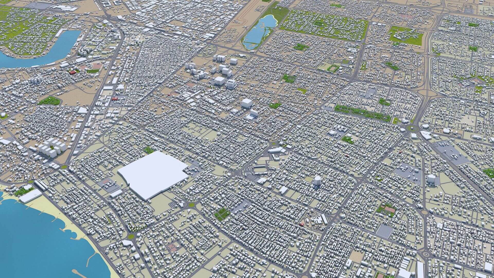 Dubai, United Arab Emirates 80km V2 - 3D Model by 3dstudio