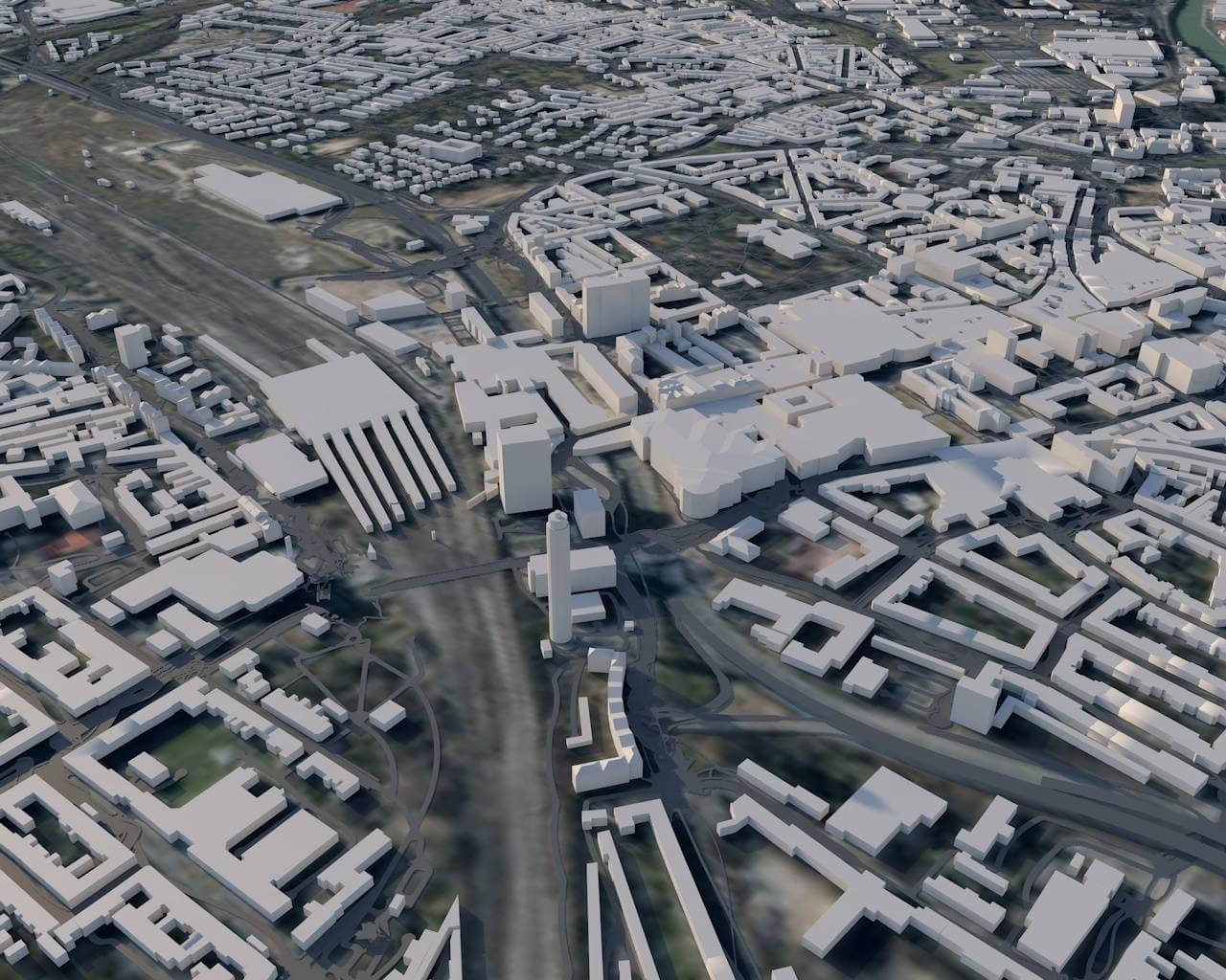 Duisburg Germany - 3D Model by 3dstudio