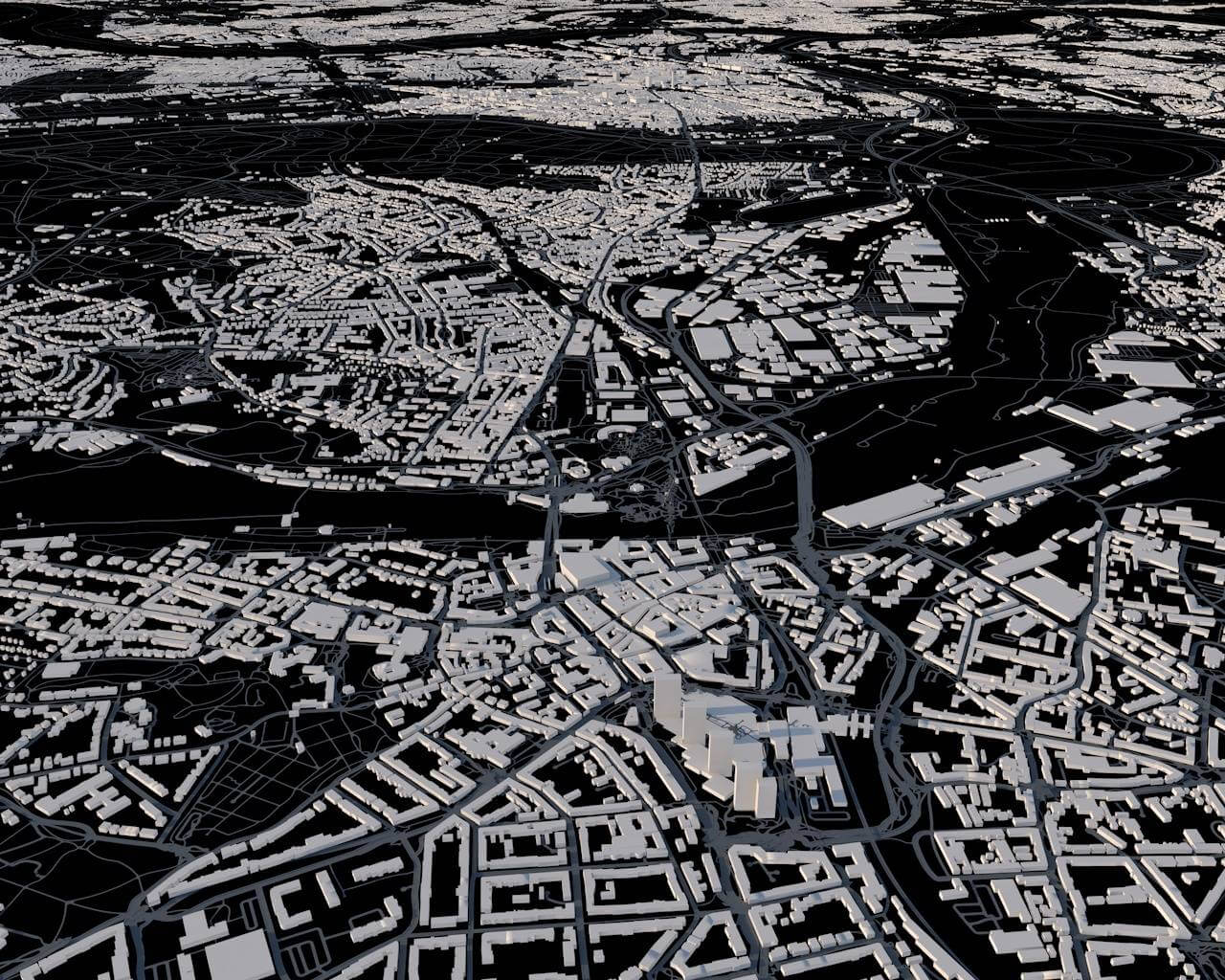 Duisburg Germany - 3D Model by 3dstudio