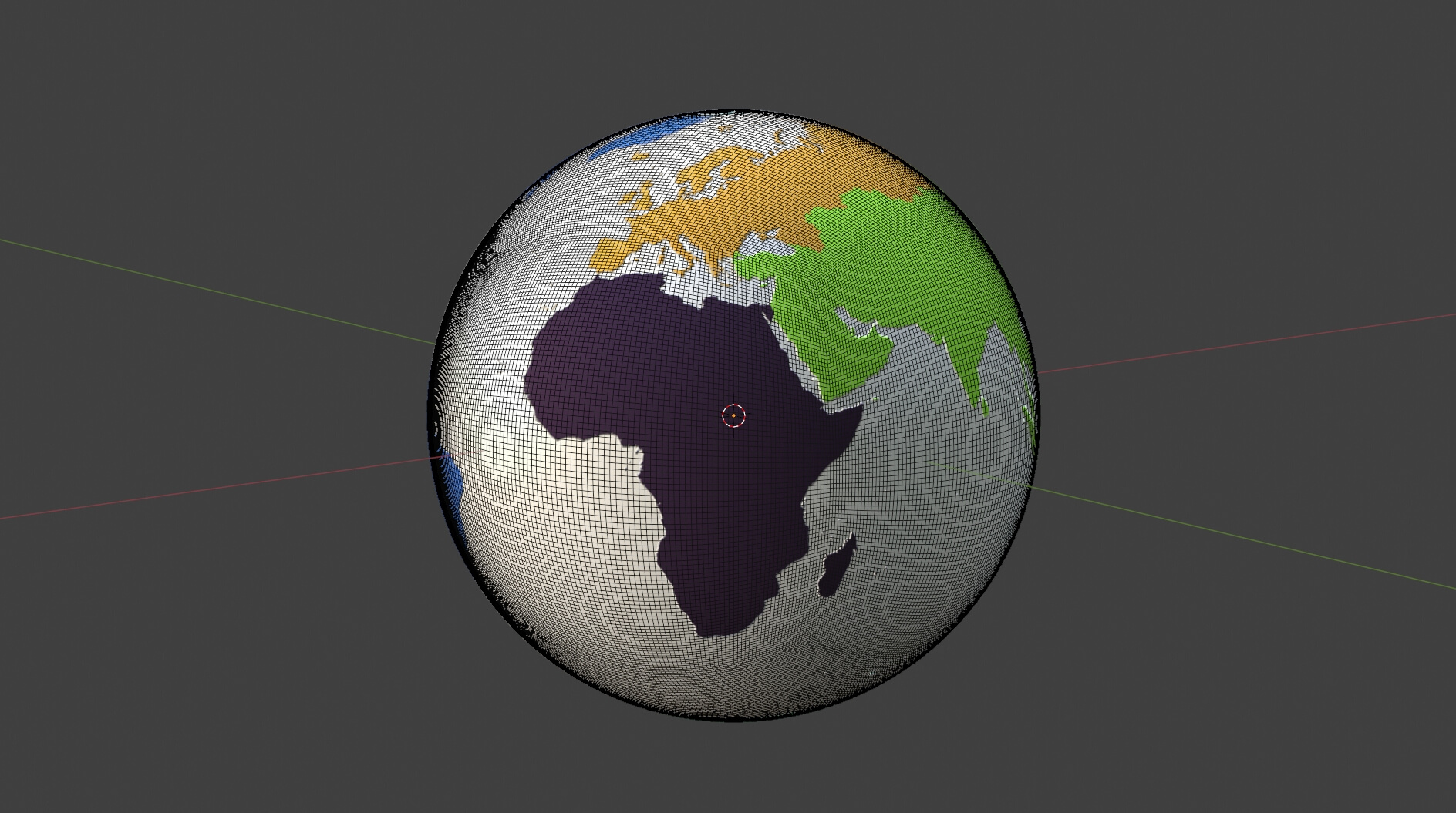 Earth Countries With Names Globe - 3D Model by 3dstudio