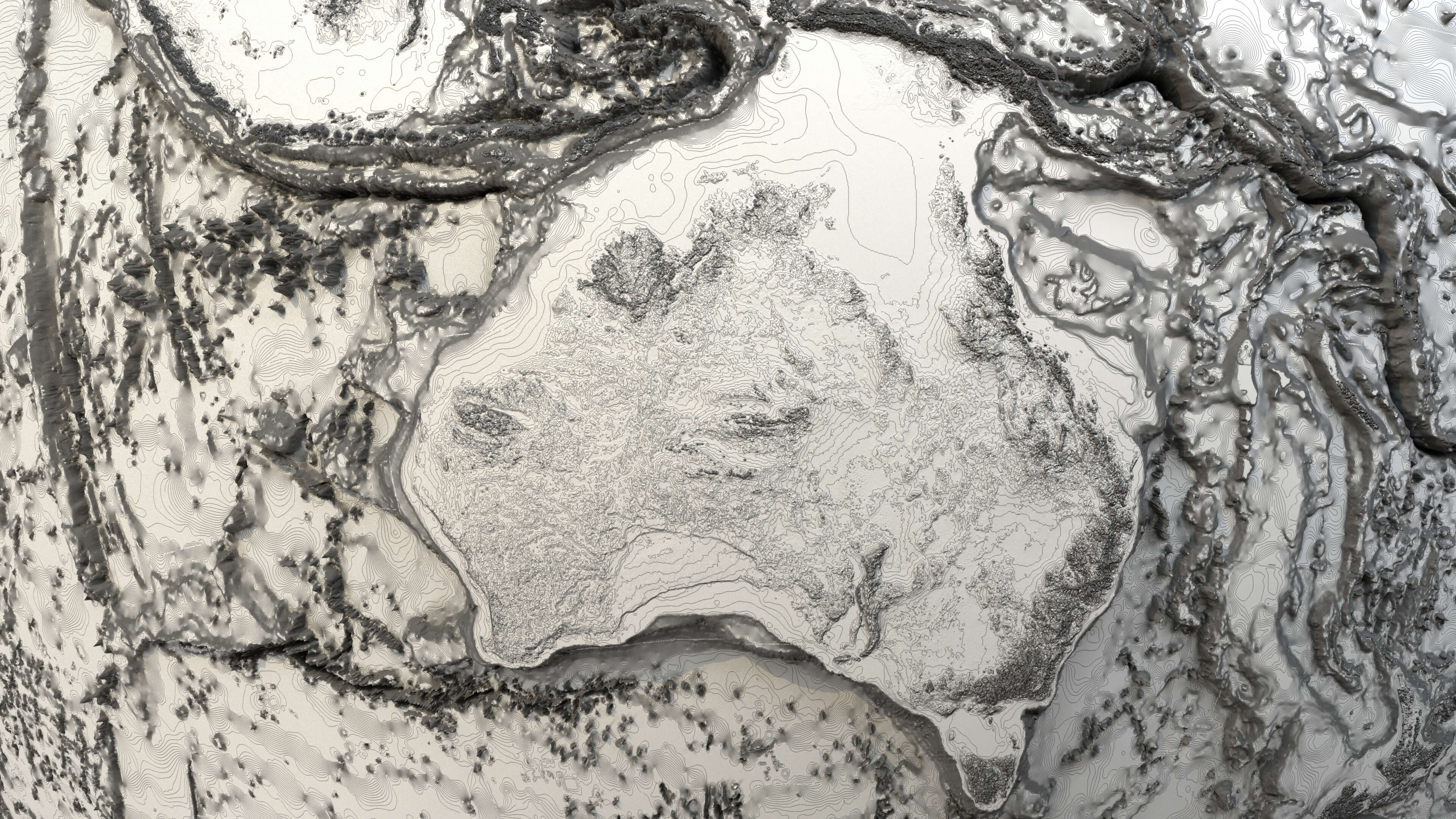 Earth Full Contours Globe - 3D Model by 3dstudio