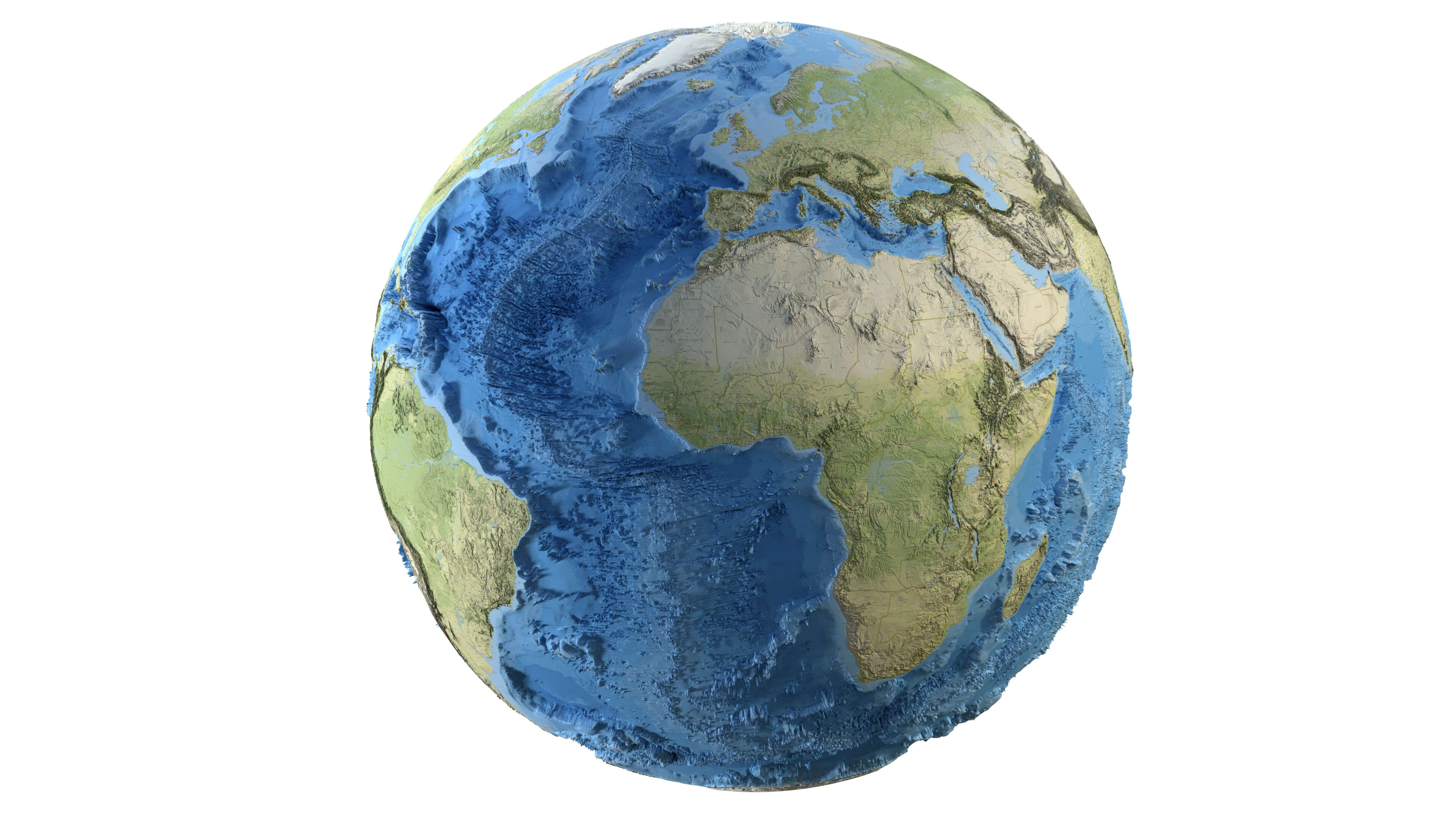 Earth Geographic Globe - 3D Model by 3dstudio