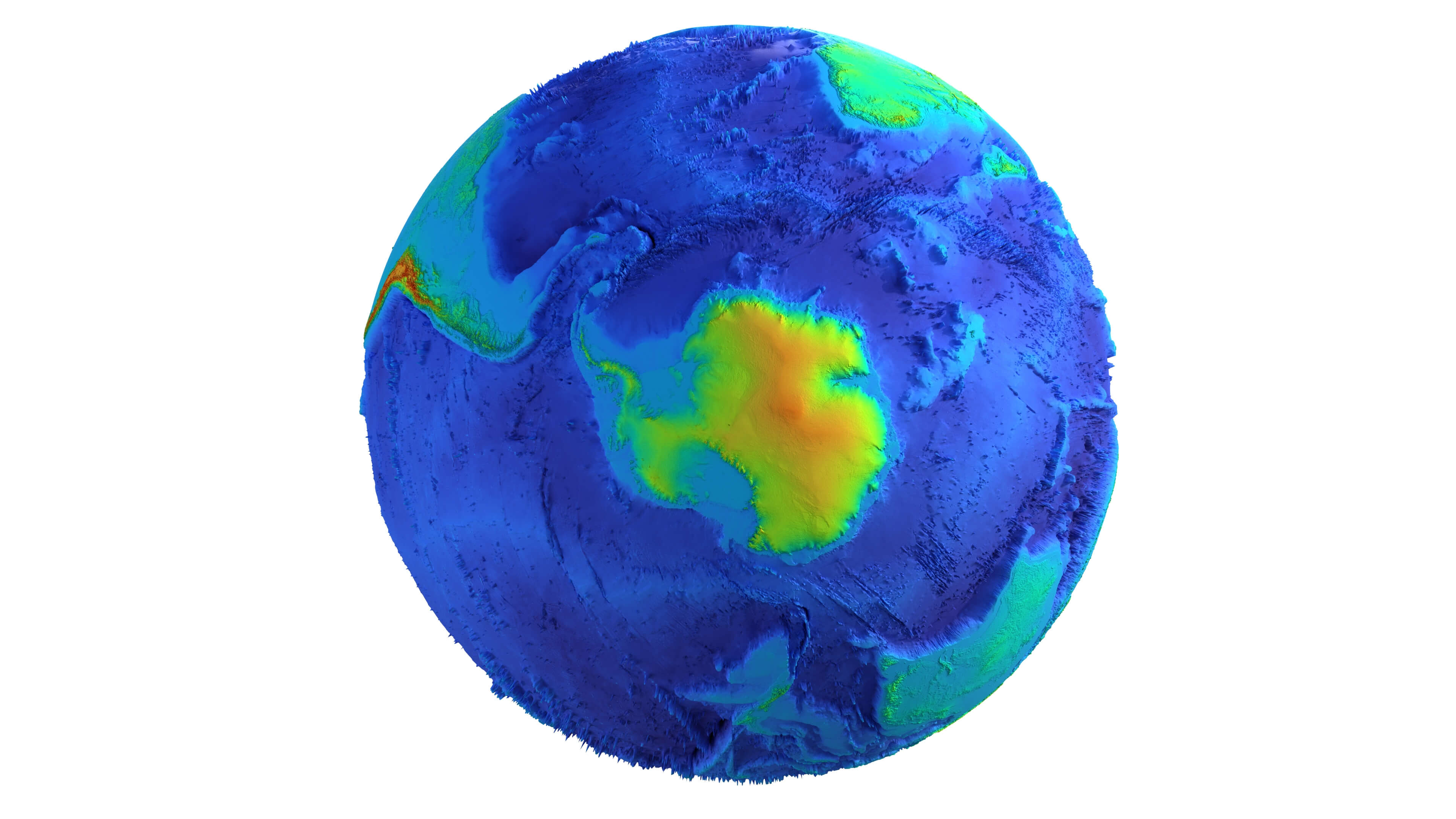 Earth Height Shaded Globe - 3D Model by 3dstudio