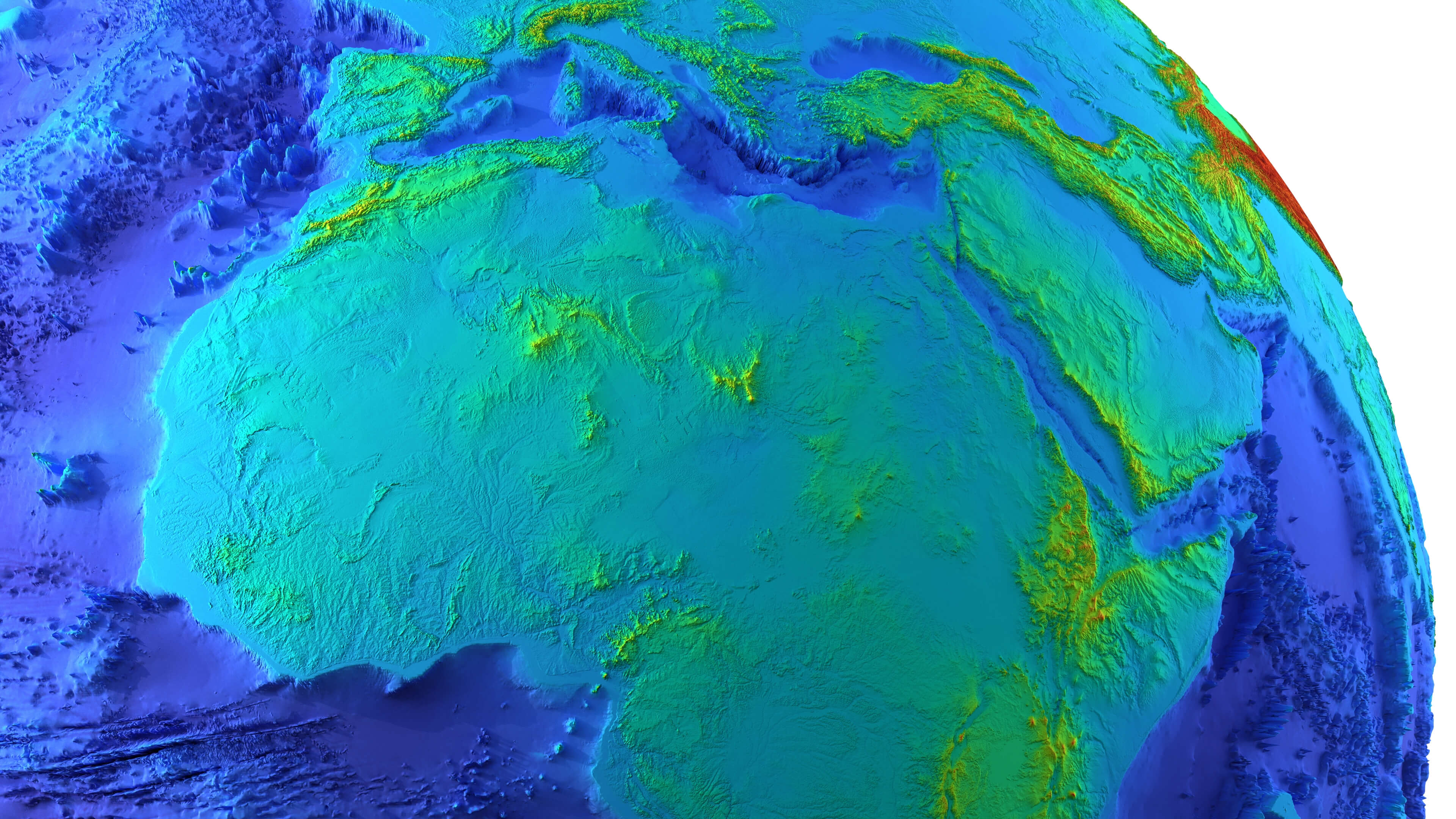 Earth Height Shaded Globe - 3D Model by 3dstudio