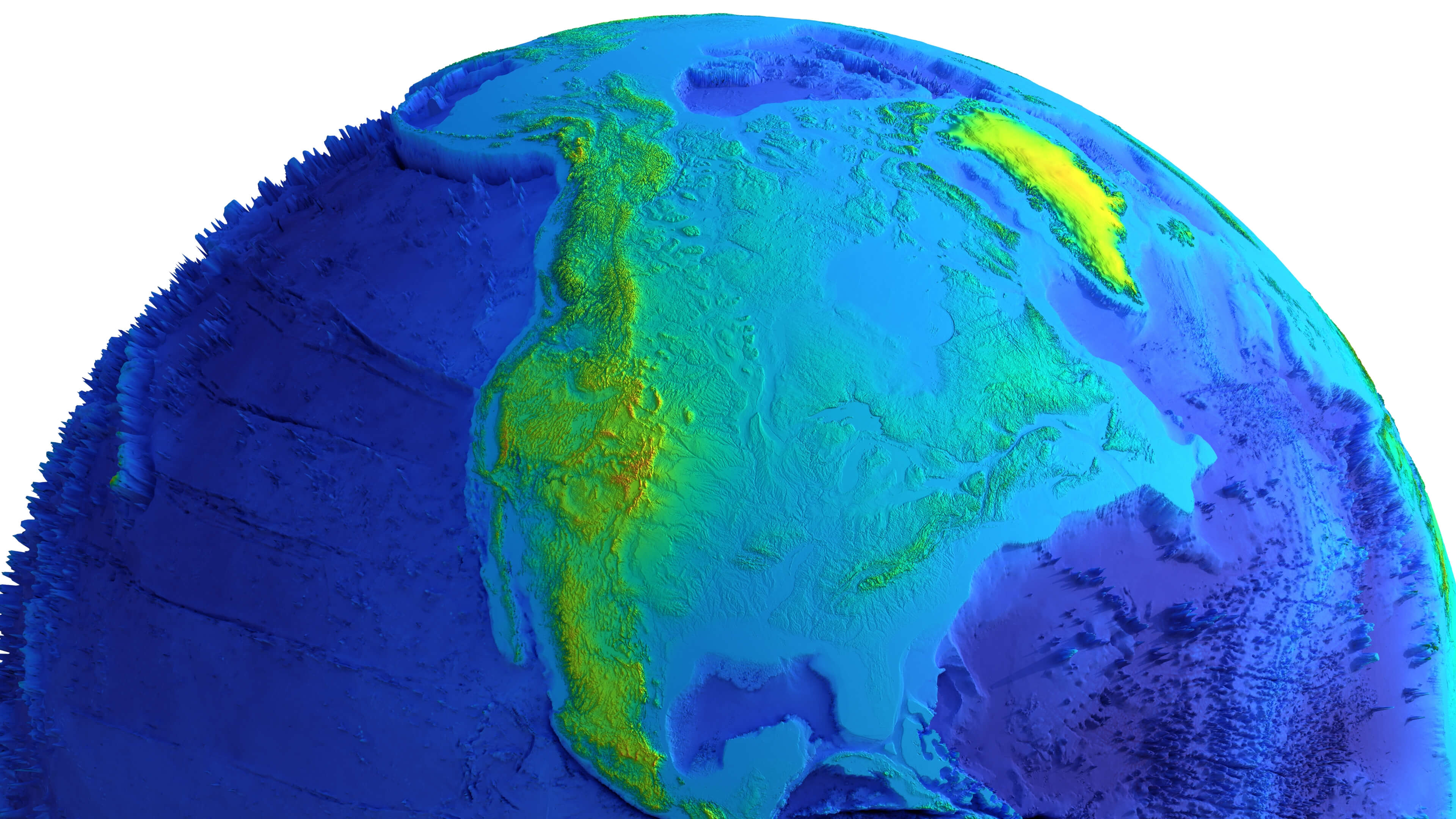 Earth Height Shaded Globe - 3D Model by 3dstudio