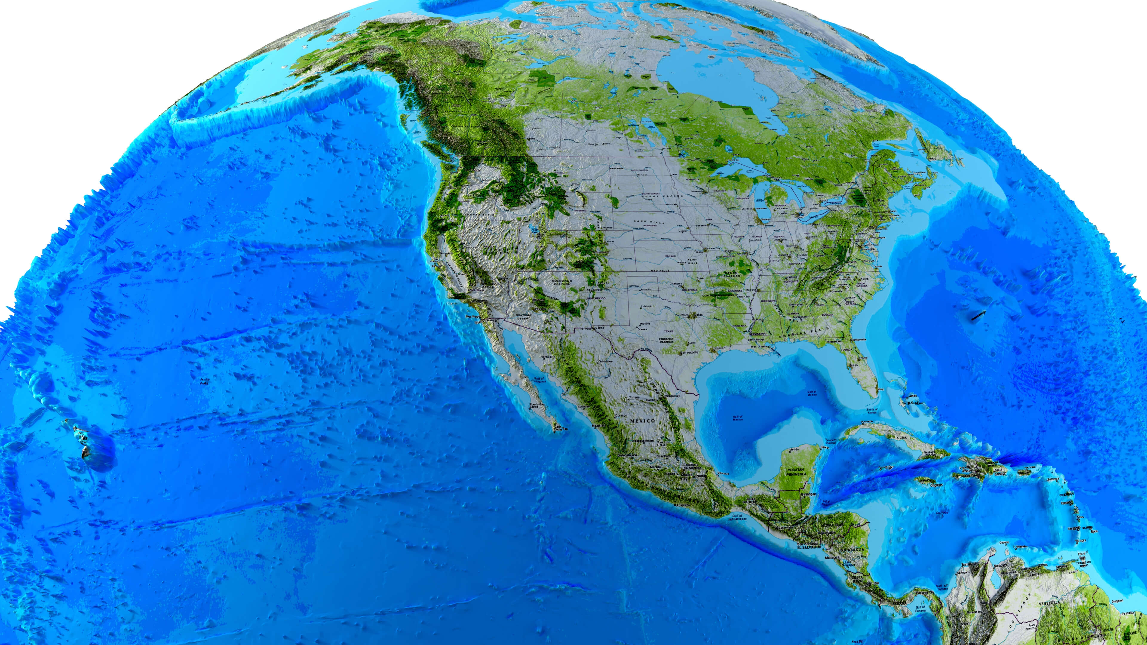 Earth Map Globe - 3D Model by 3dstudio