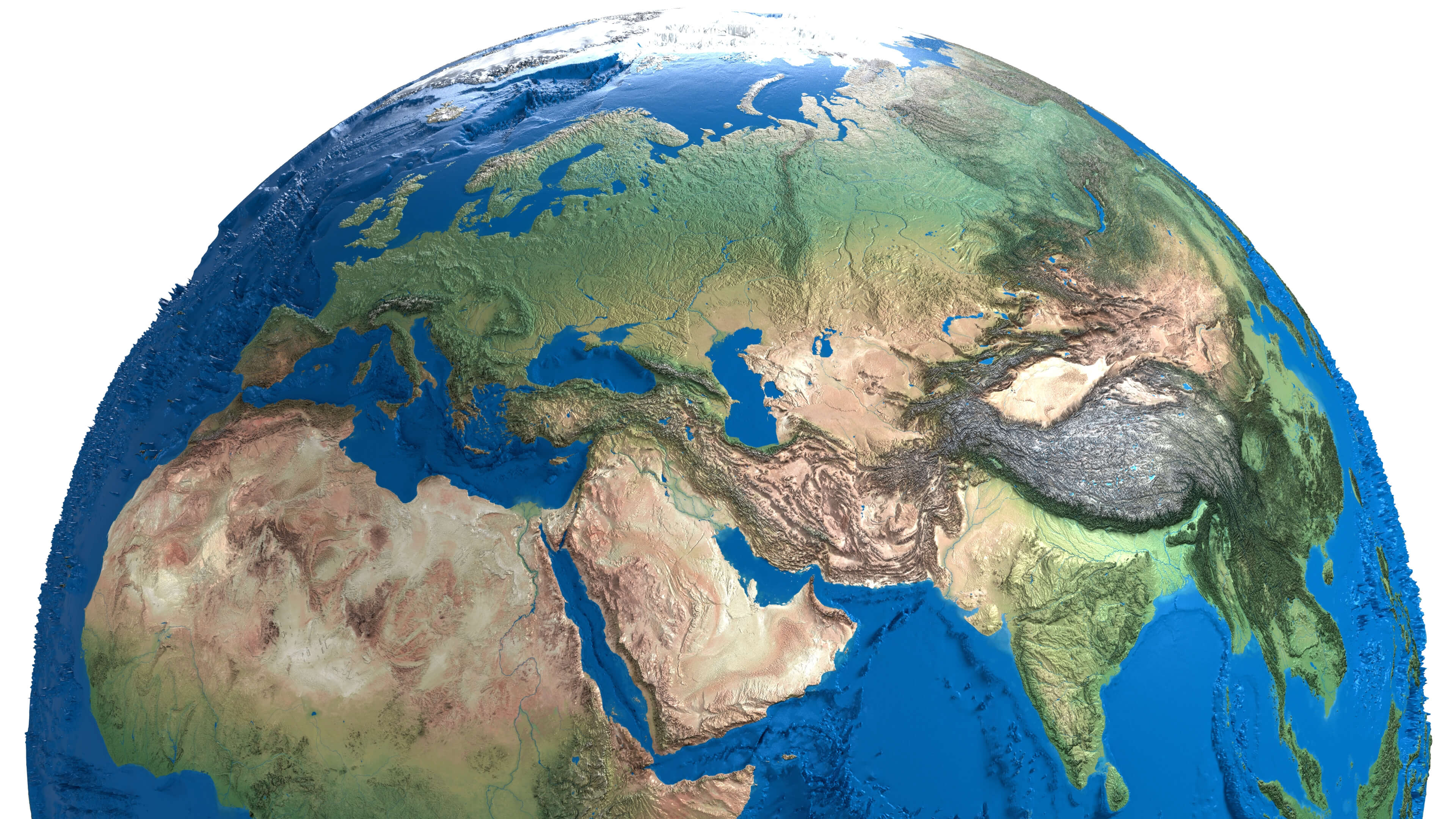 Earth No Cloud Globe - 3D Model by 3dstudio