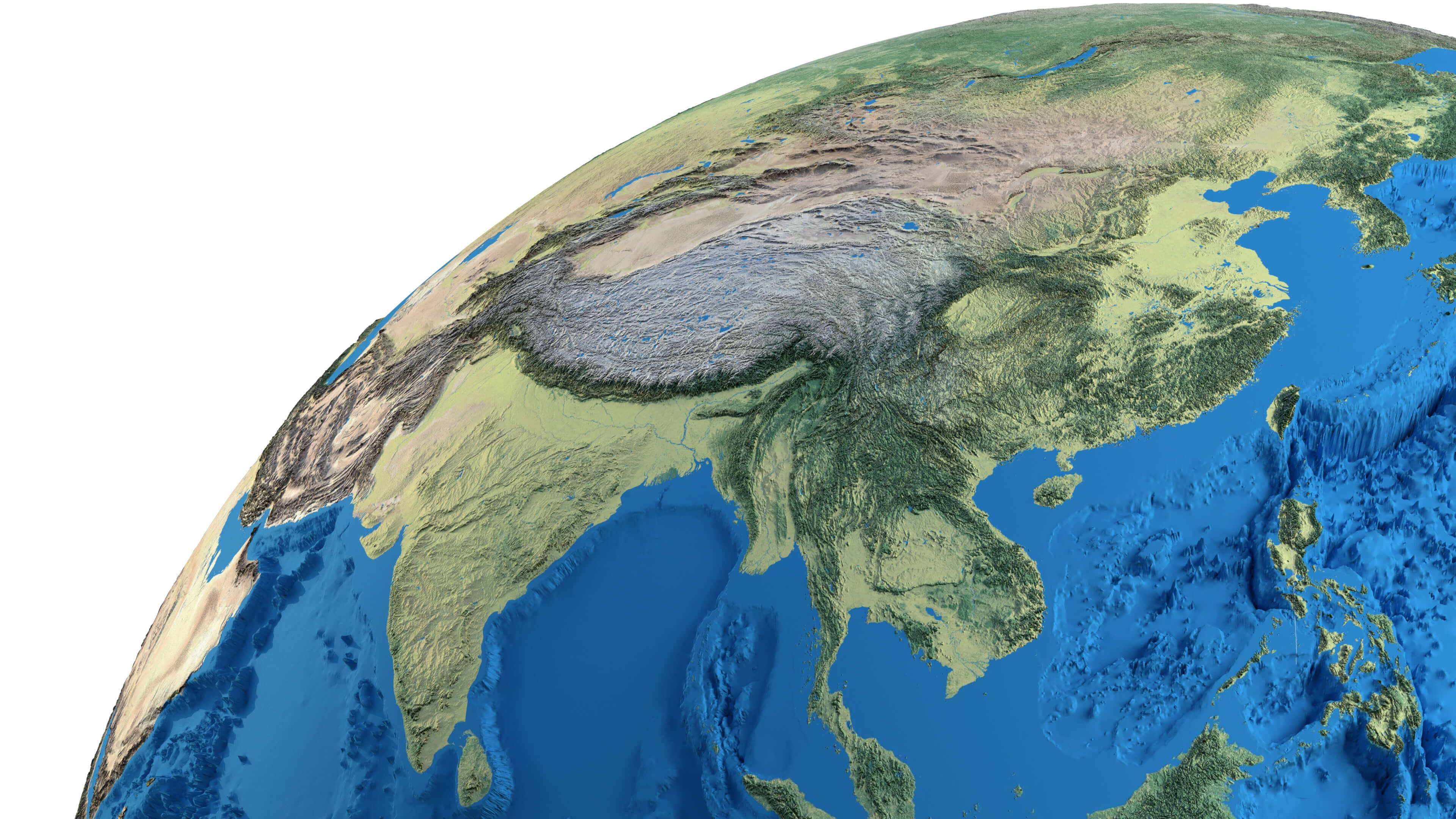 Earth Physical Map Globe - 3D Model by 3dstudio