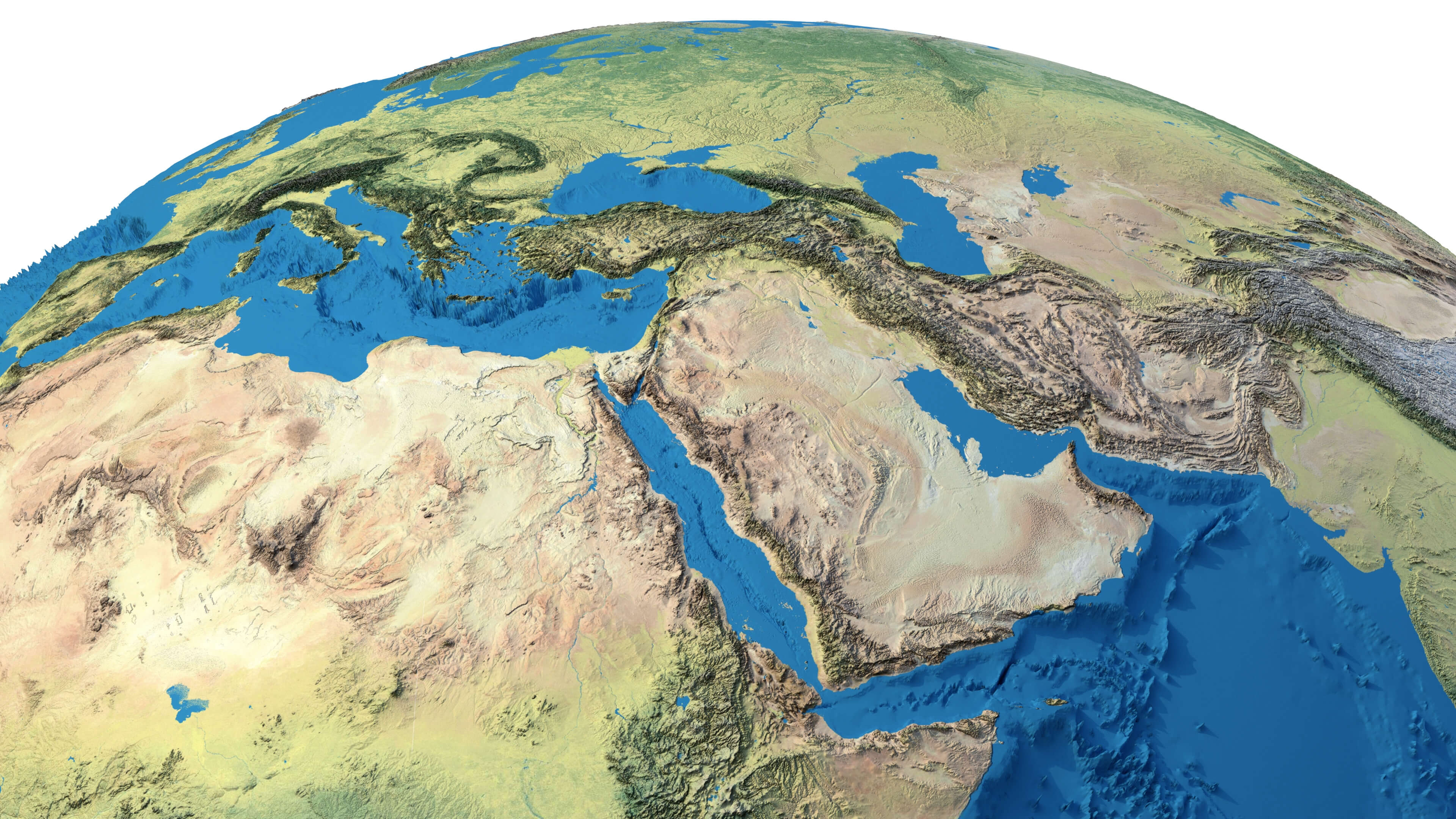 Earth Physical Map Globe - 3D Model by 3dstudio