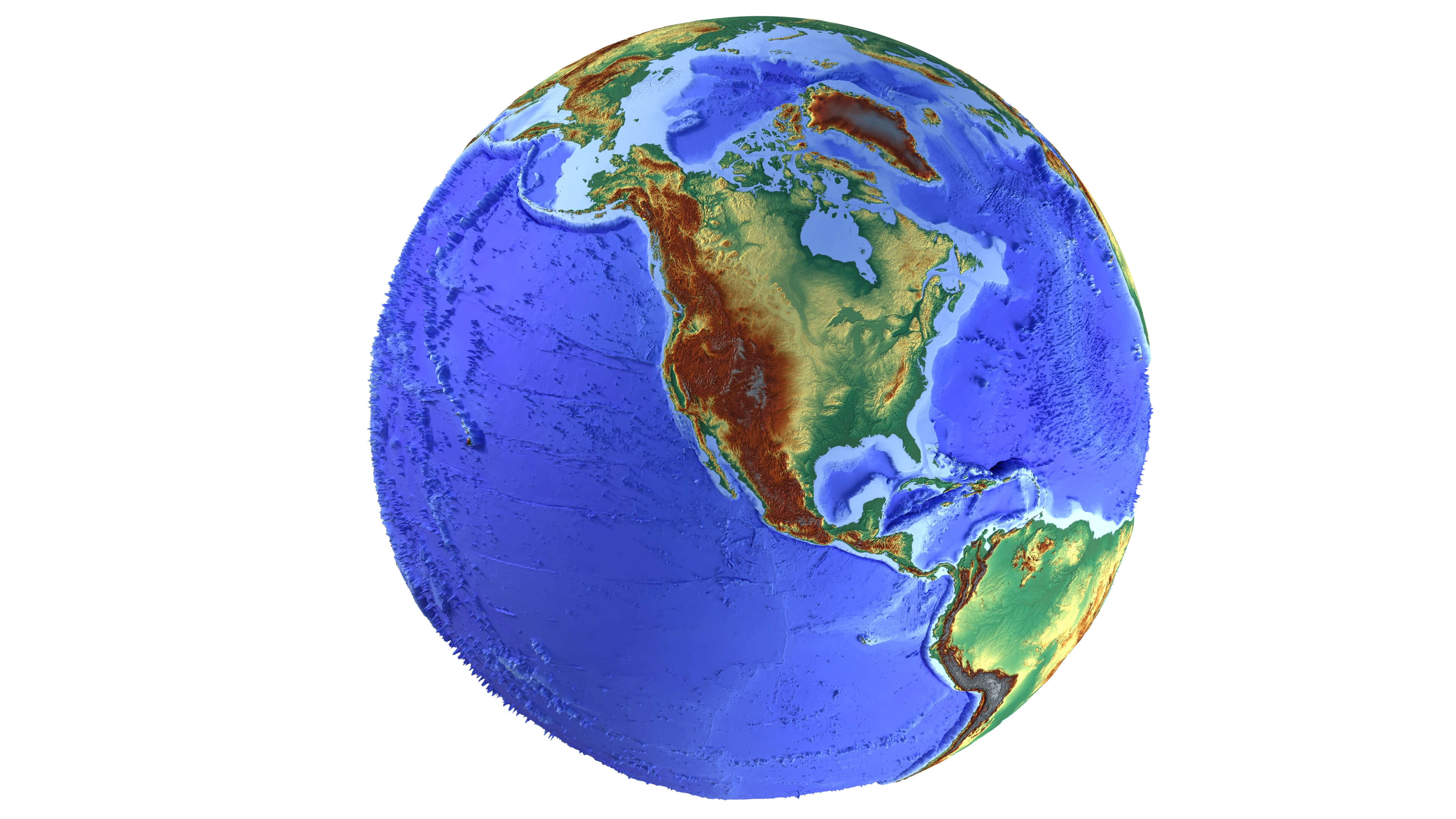 Earth Shaded Natural Globe - 3D Model by 3dstudio