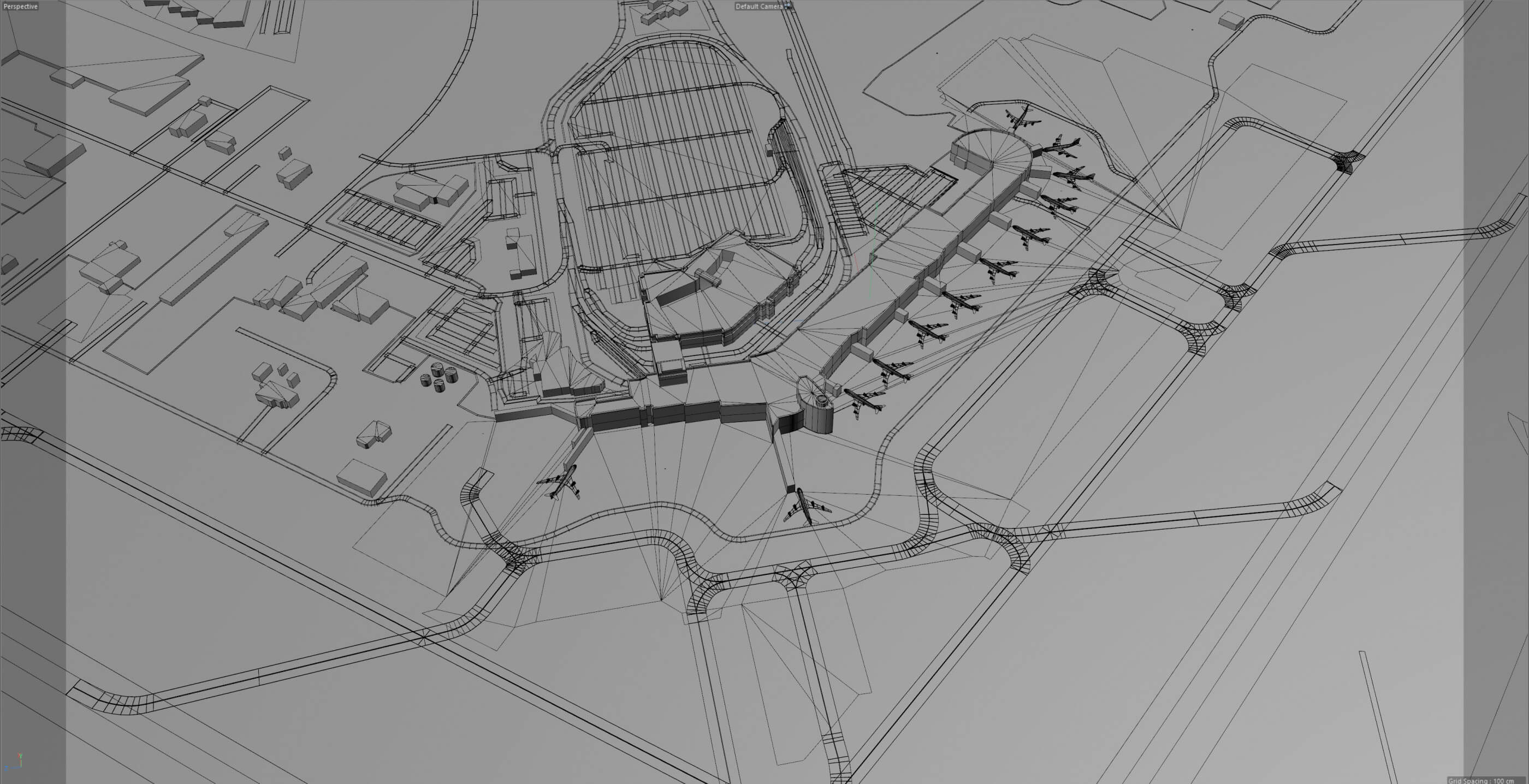 Edmonton Airport - 3D Model by 3dstudio