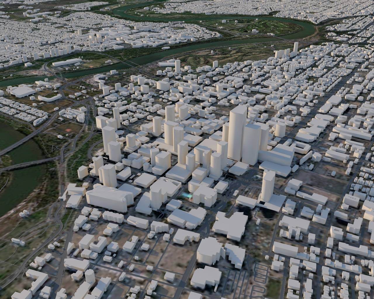 Edmonton Canada - 3D Model by 3dstudio