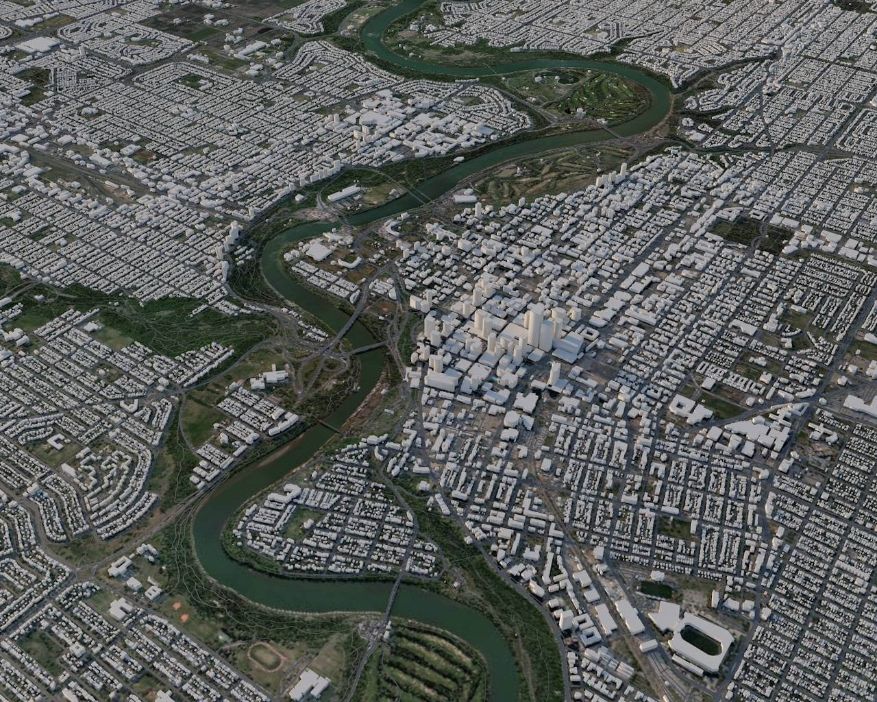 Edmonton Canada - 3D Model by 3dstudio